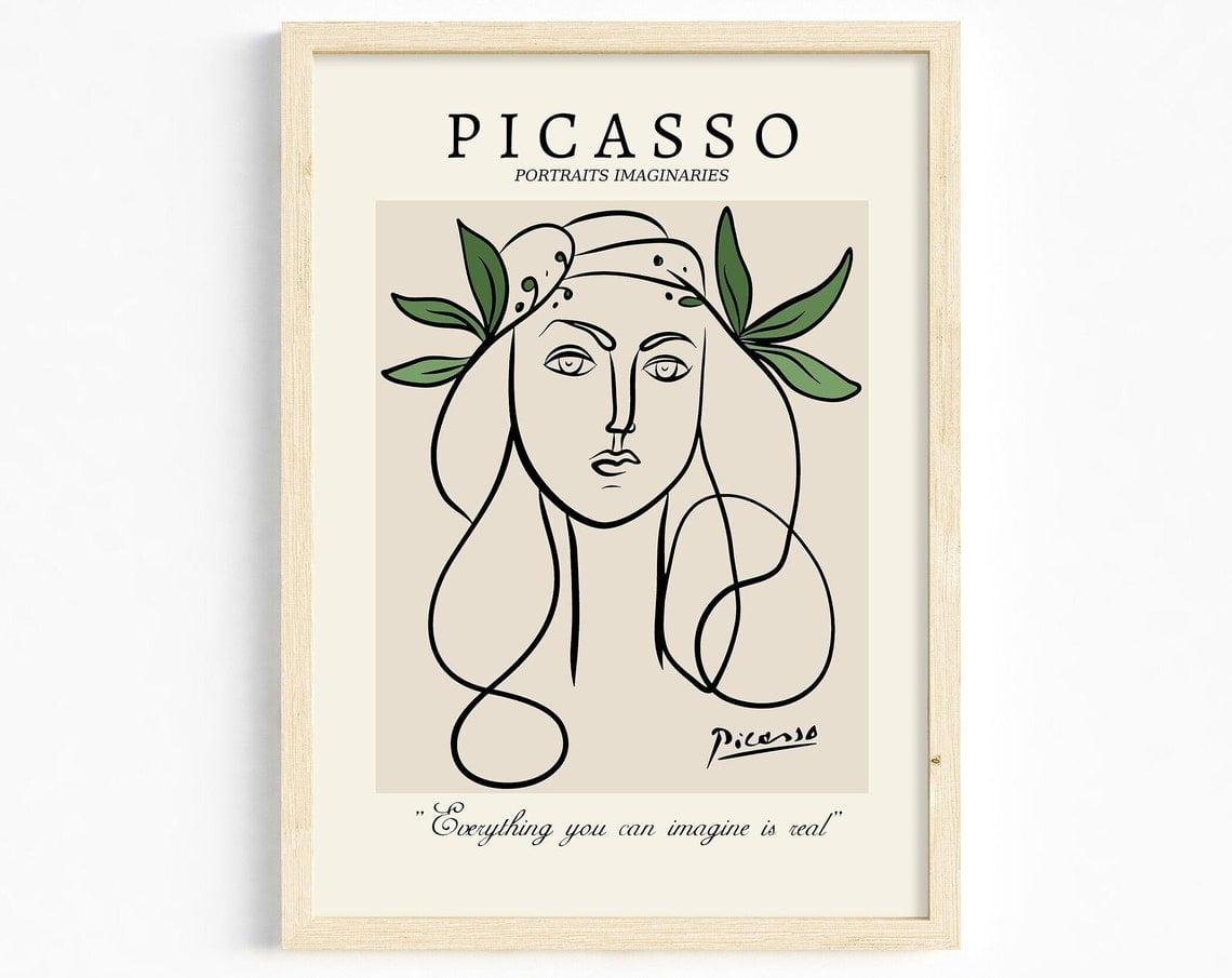 Picasso One Line Drawing, Picasso Print, Picasso Poster, Picasso Art ...