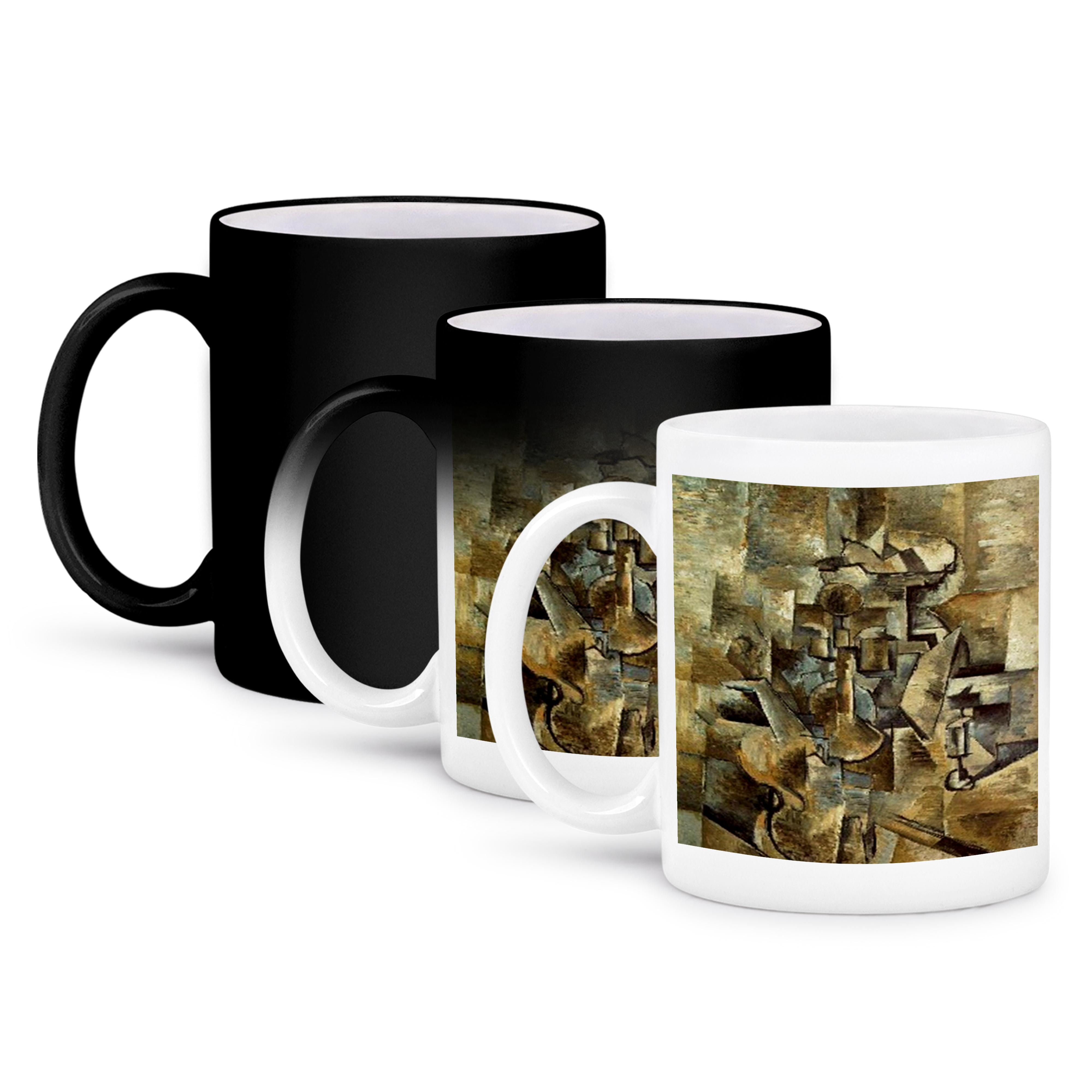 3dRose, Picasso Painting Violin n Candlestick, 11oz Magic Transforming ...