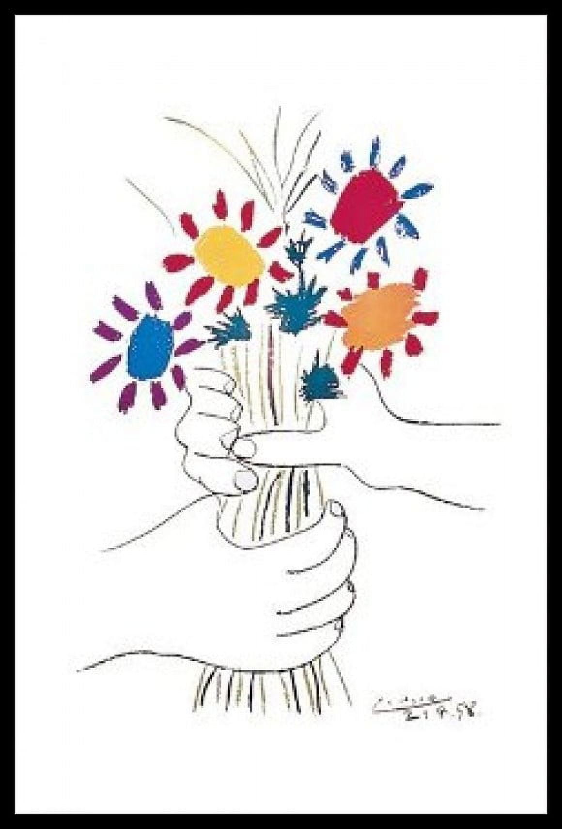 Picasso Petite Fleurs Laminated & Framed Poster (24 X 36) - Walmart.com