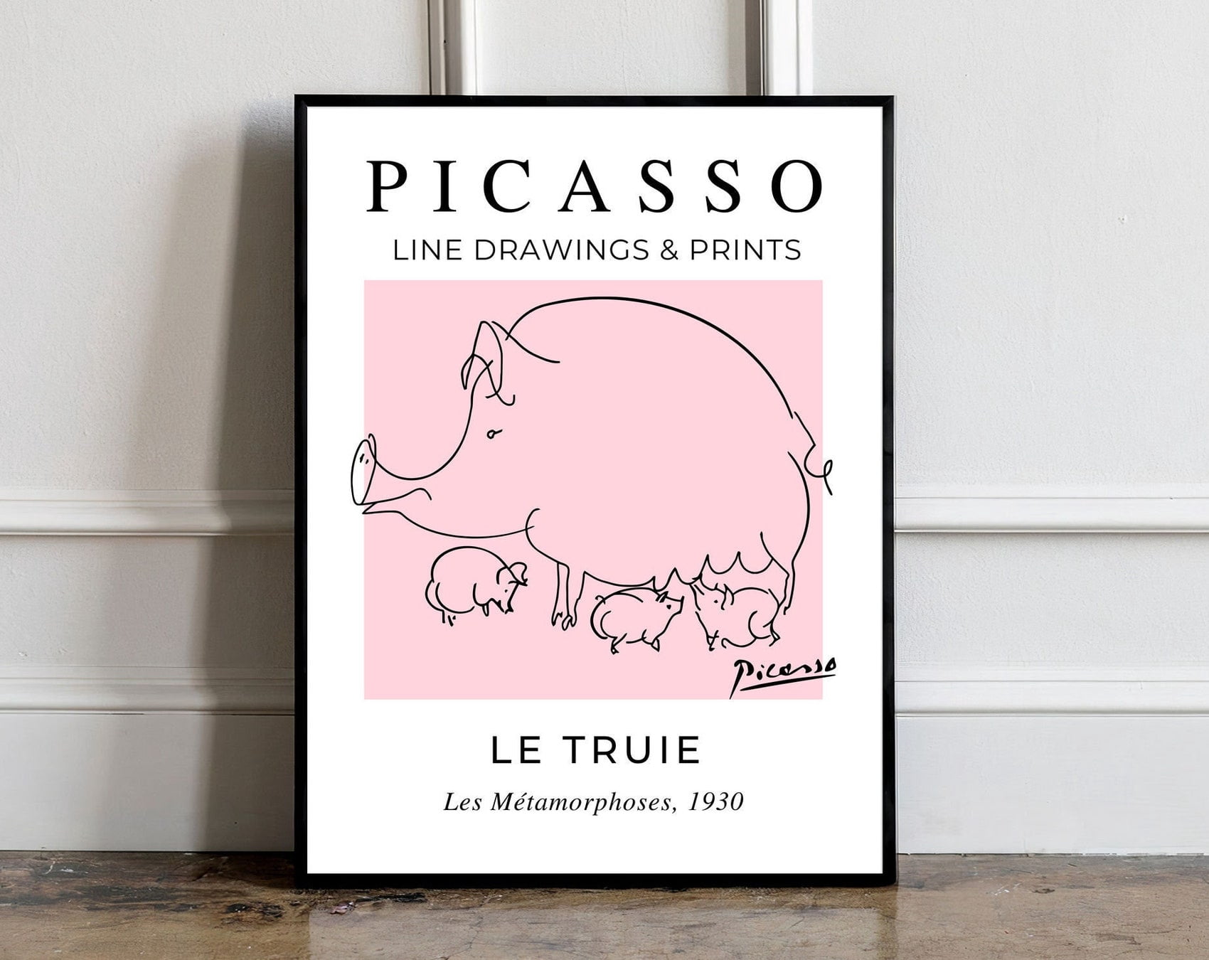 Picasso - Pig poster, Picasso Exhibition poster, Picasso Exhibition ...