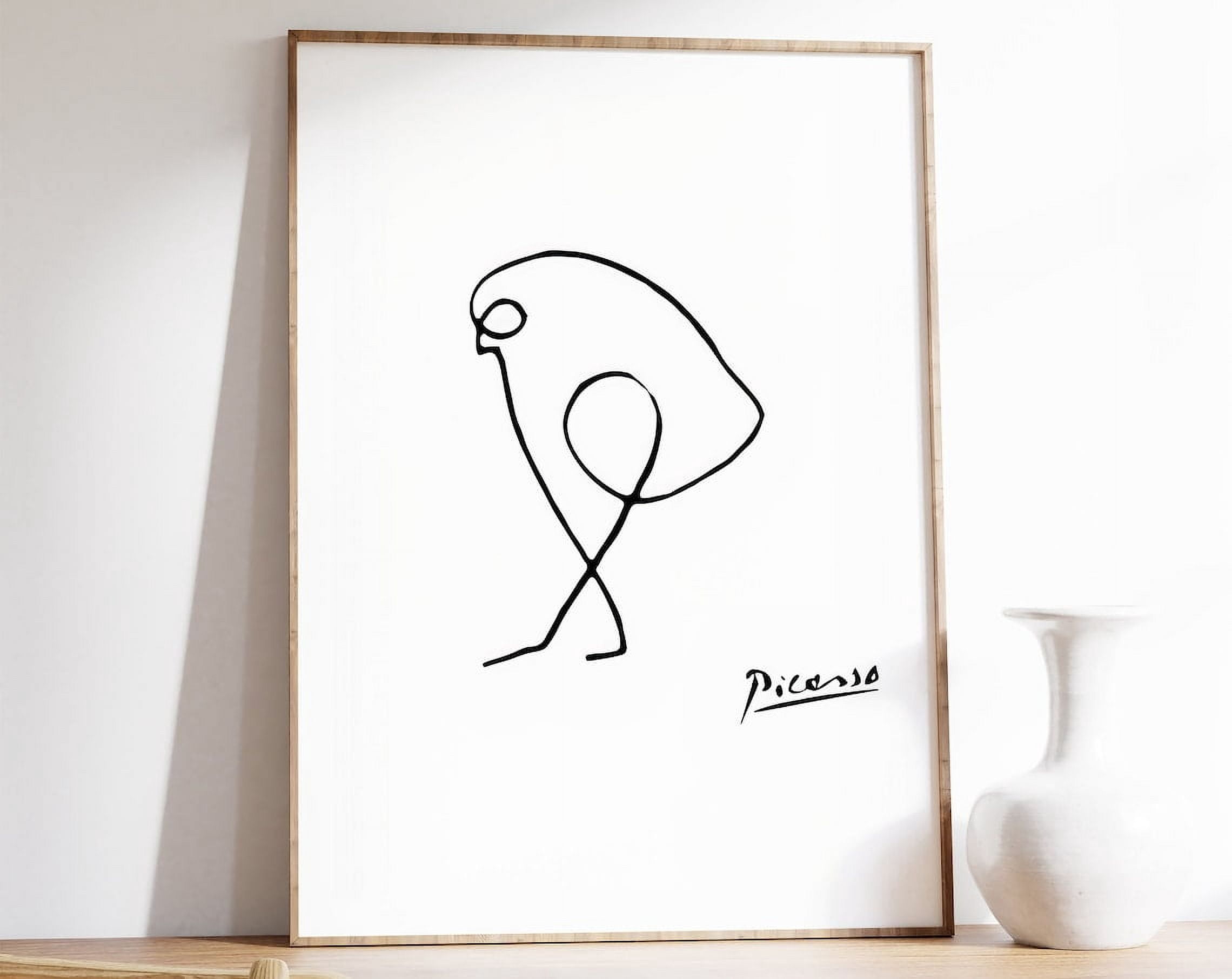 Picasso Poster, Minimalist Line Art Decor, Pablo Picasso Print, Animal ...