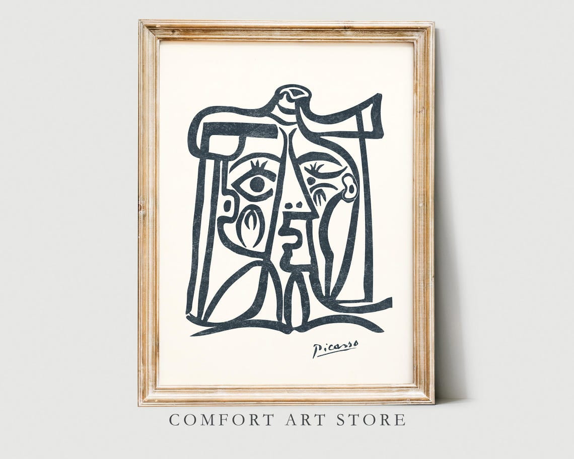 Picasso Print Pablo Picasso Portrait Abstract Woman Printable Museum ...