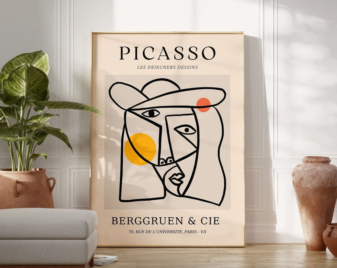 Picasso Print, Picasso One Line Drawing, Picasso Poster, Picasso Art ...