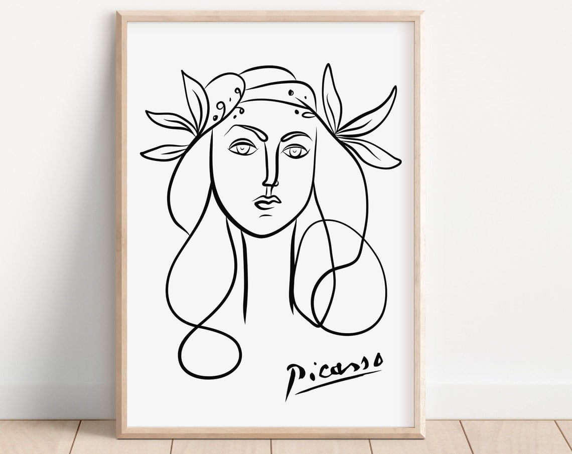 Picasso Print - War And Peace, Line Art, Pablo Picasso, Minimalist Art ...