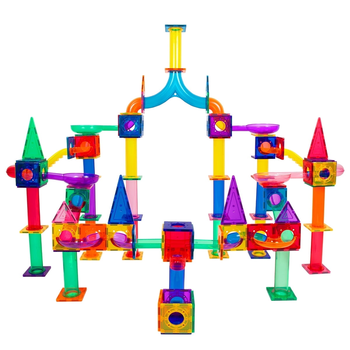 Free Shipping! PicassoTiles 200 PC Marble Run Race Track Building Block ...