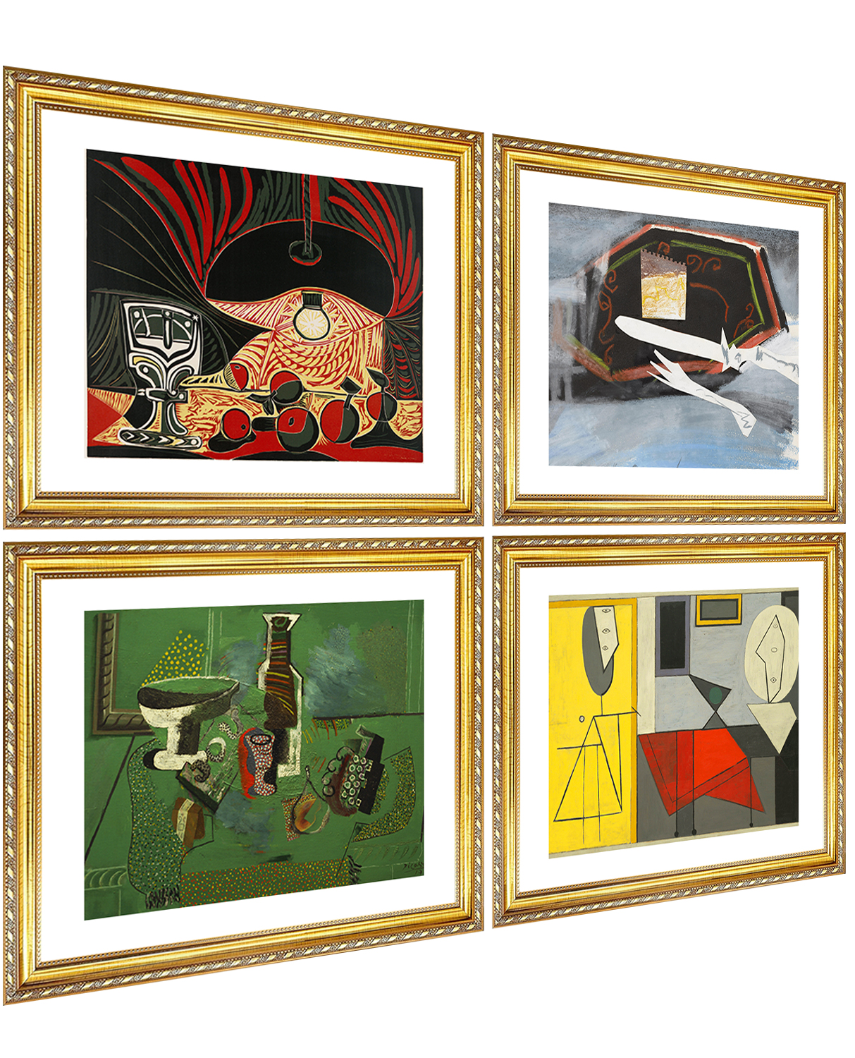 Picasso Wall Art 4 Panels,Pablo Picasso Print,Abstract Painting ...