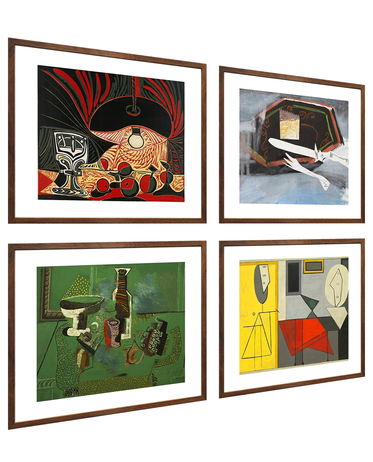 Picasso Wall Art 4 Panels,Pablo Picasso Print,Abstract Painting ...