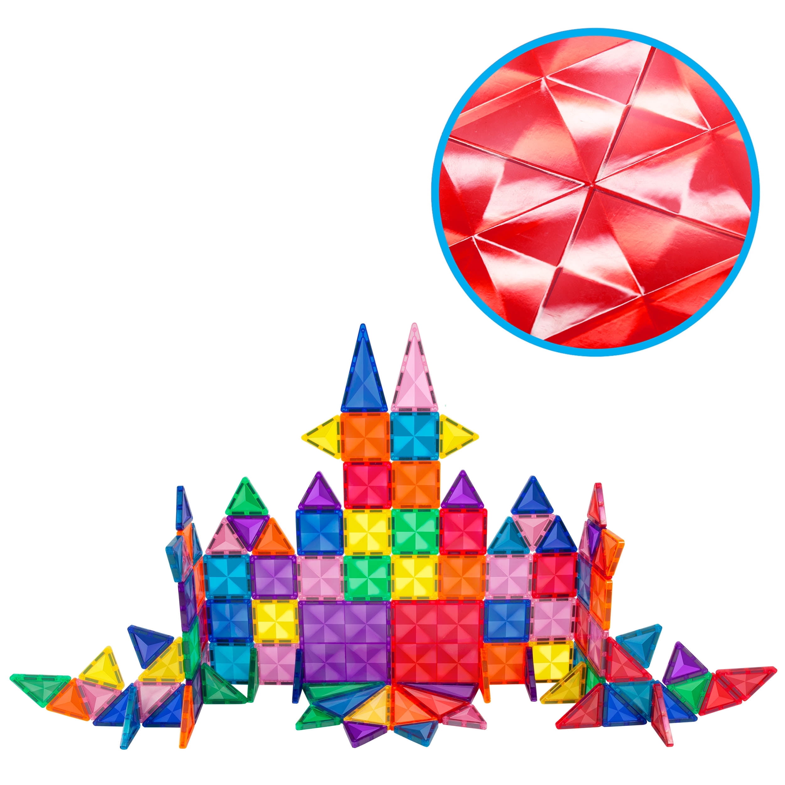 PICASSO-TILES Magnetic Tiles for Kids, 101PCS Construction STEM ...