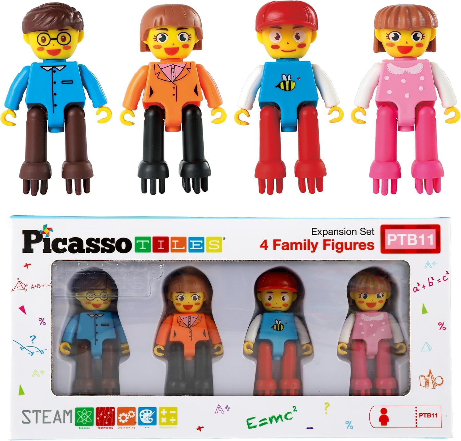 PicassoTiles 120pcs Hedgehog Interlocking Building Blocks Tiles ...