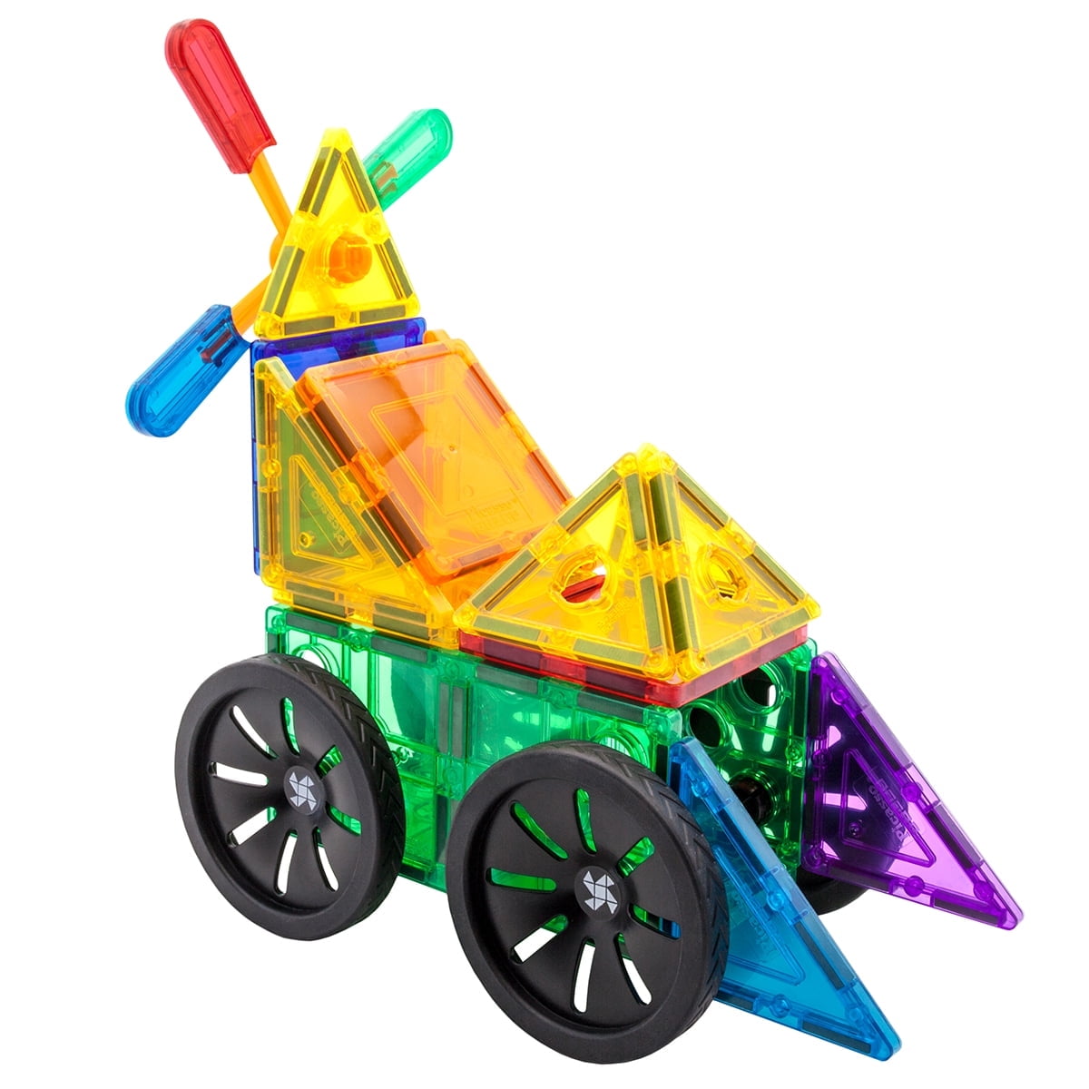 PicassoTiles Kids Magnetic Toddler Learning Builder Set - 20 Piece ...