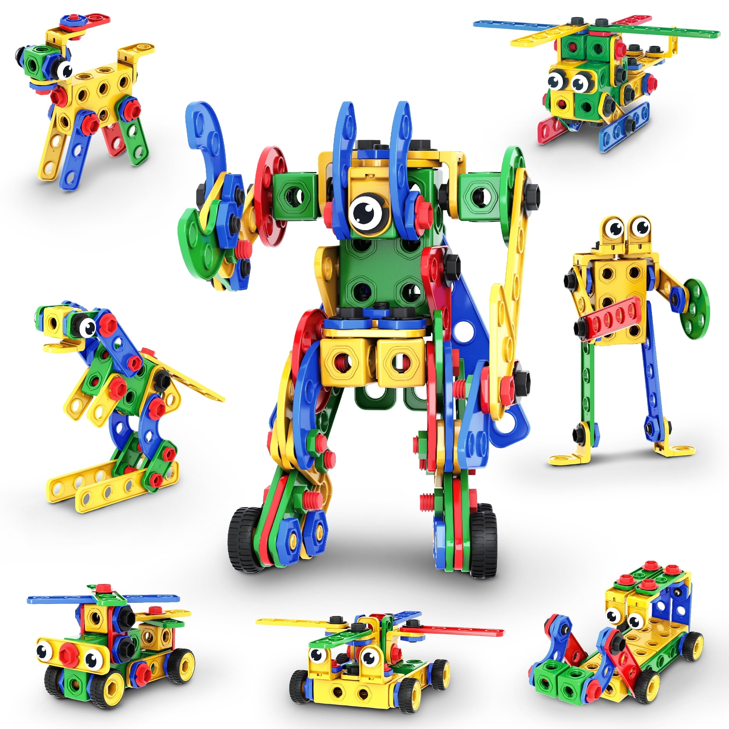 PicassoTiles 201 PC Educational Builders Toddler Blocks, STEM ...
