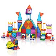 Play Toddler Magnetic Blocks Building Toys Tiles for Kids, Pastel Color ...