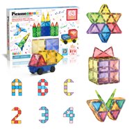 Magna 108pcs Large Square Magnet Tiles for Kids Learning, Award Winning ...