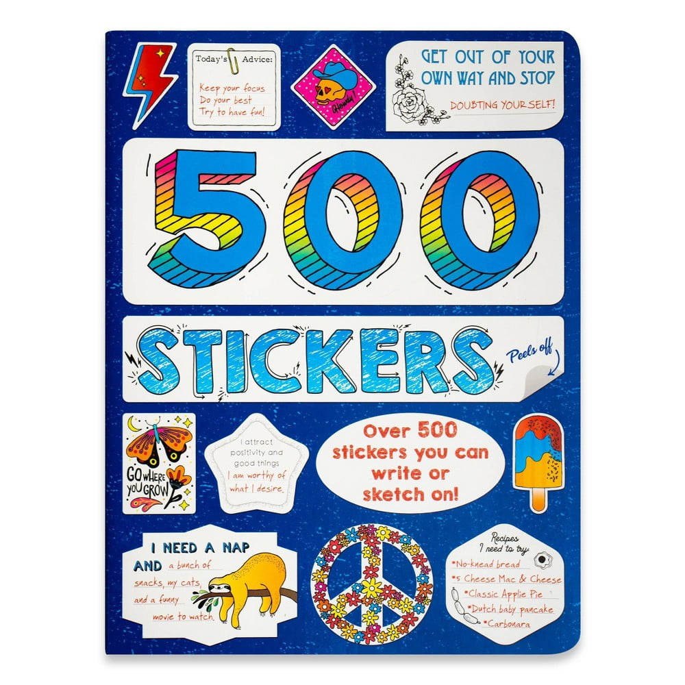 Piccadilly Sticker Book 500ct 9.7"x 7.3" - Walmart.com
