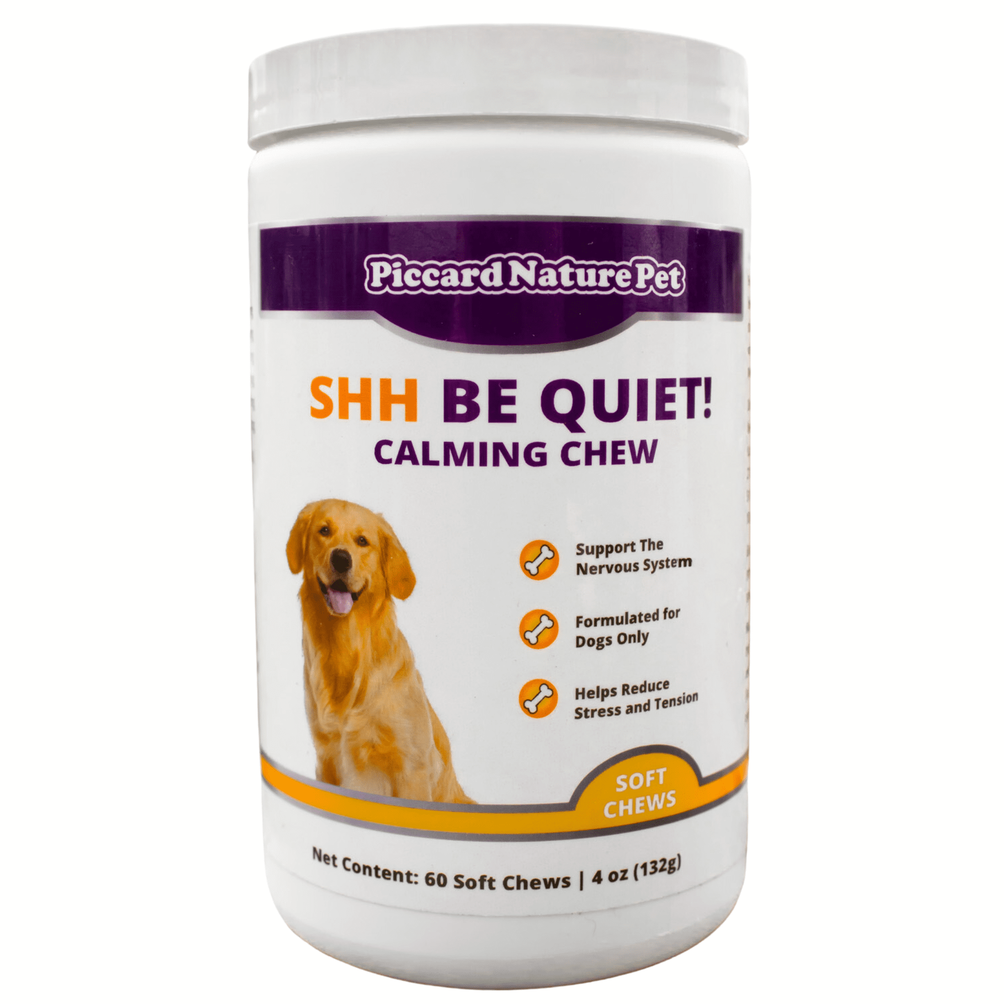 PiccardNaturePets Shh Be Quiet! Calming Aid Dog Supplement 60ct ...