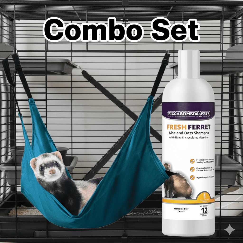 Piccardmeds4pets Ferret Aloe Oats Shampoo + Marshall Leisure Lounge ...