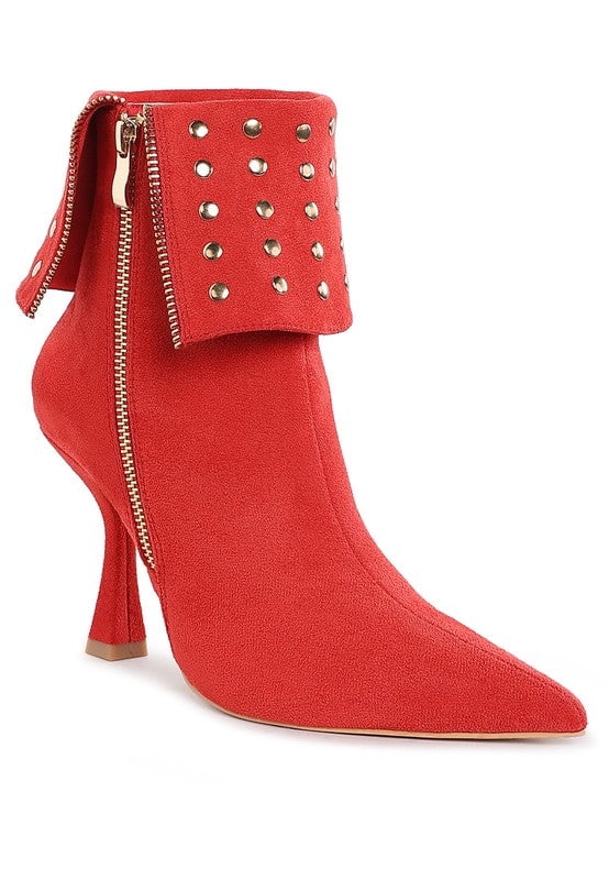 Piccini Stud Embellished Foldover Boots - Walmart.com