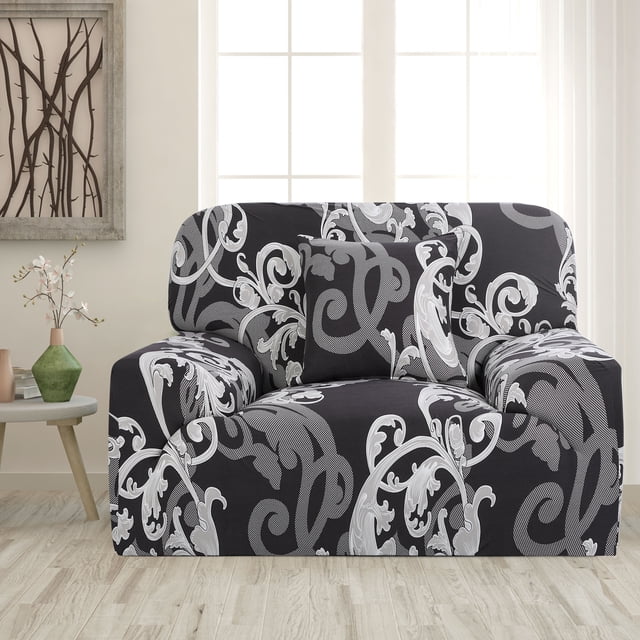 PiccoCasa 1 Seater Sofa Slipcover Spandex Floral Print Couch Cover ...