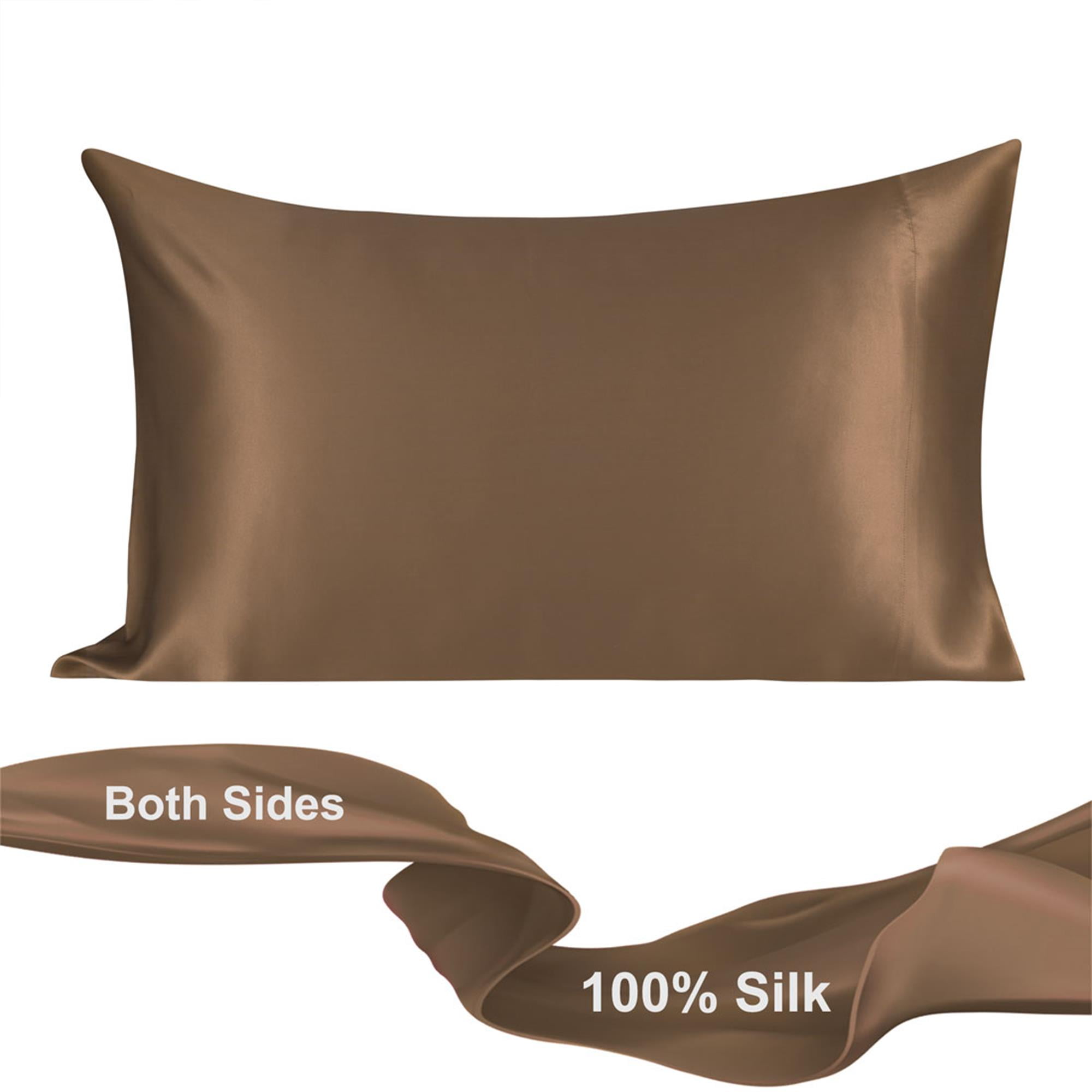 PiccoCasa 19 Momme Pure Silk Pillowcase with Envelope Closure, King ...