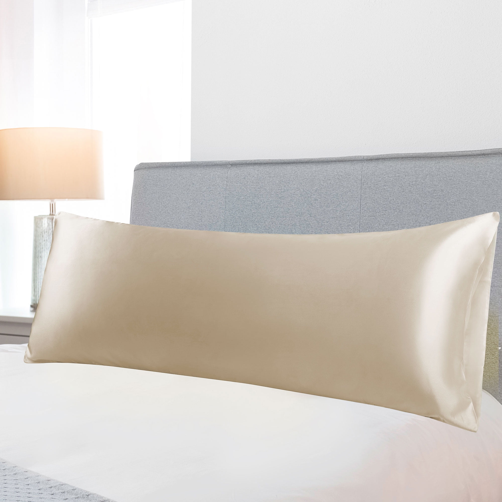 PiccoCasa 1Pc Soft Silky Satin Long Pillowcases for Bedding 20"x54 ...