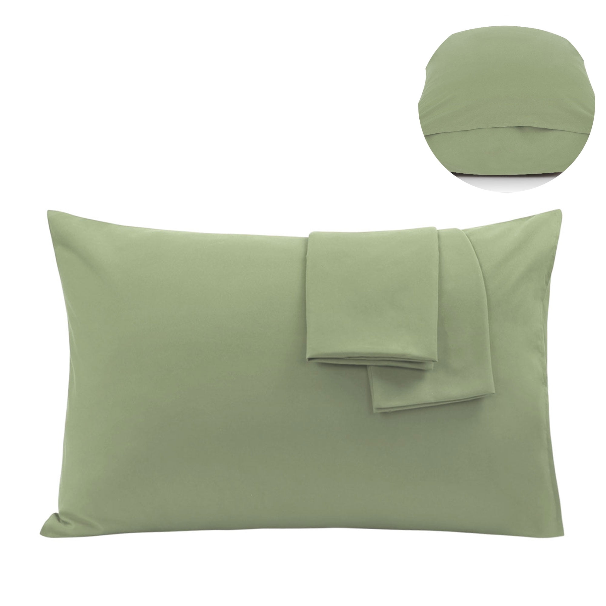 PiccoCasa 2 Pack Microfiber Pillowcases Soft Pillowcases with Envelope ...