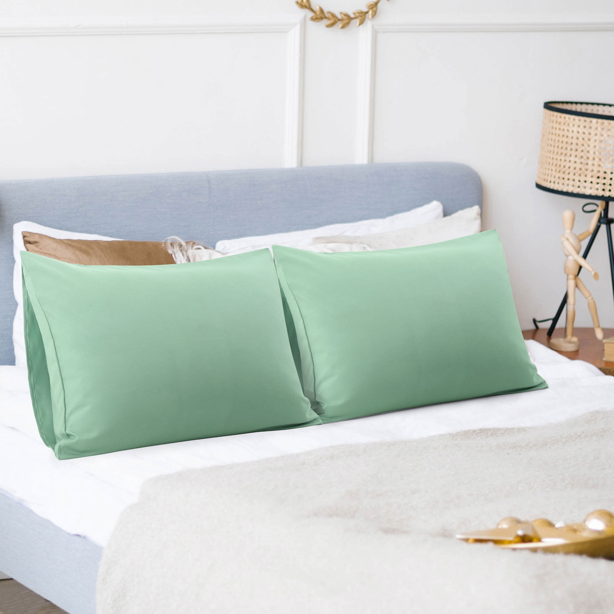 PiccoCasa 2 Packs Microfiber Pillowcases with Envelope Closure ...