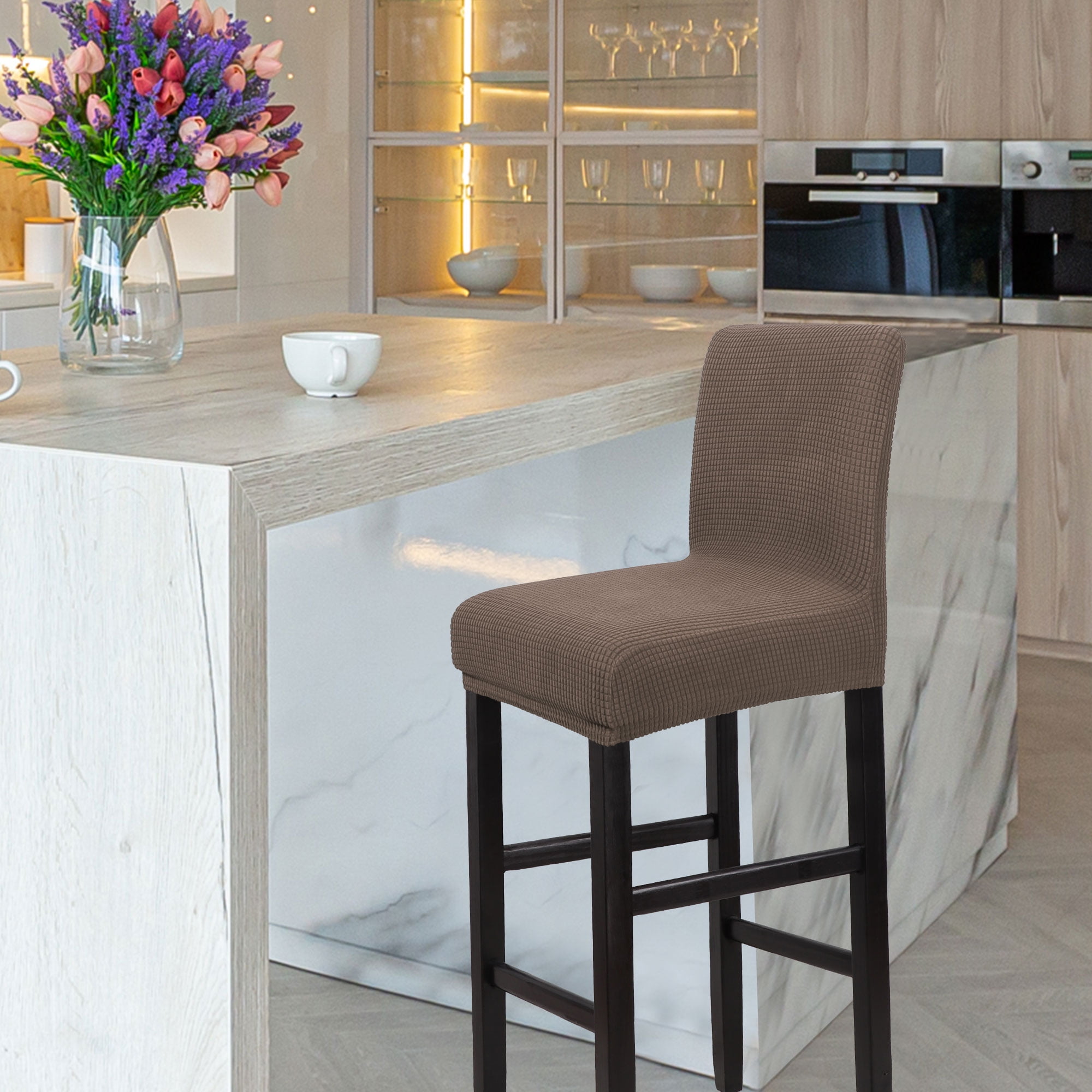 PiccoCasa Stretch Bar Stool Covers for Counter Height Side Chair ...