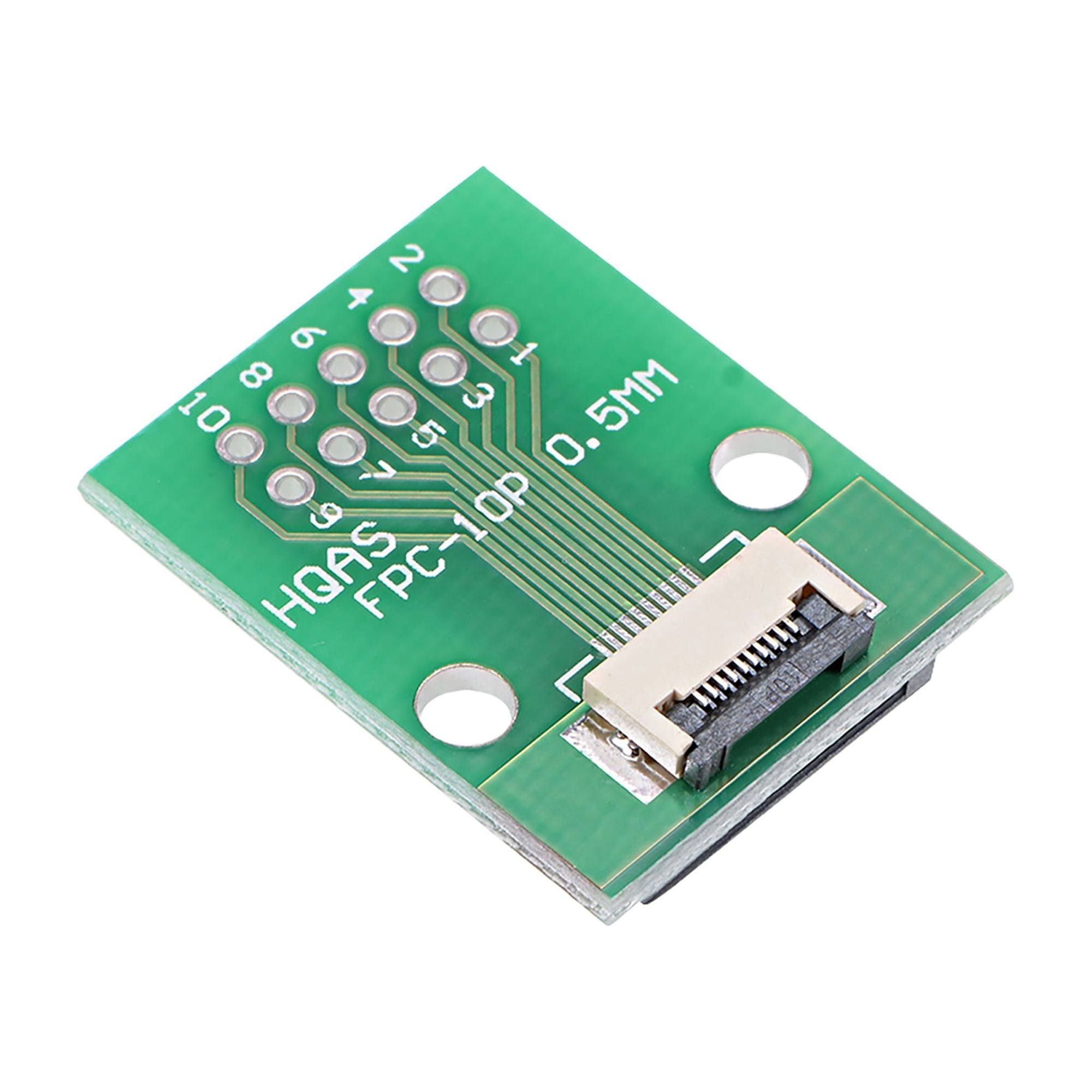 PiccoCasa FFC FPC 10 Pins 0.5mm 1mm Pitch to DIP 2.0mm PCB Converter ...
