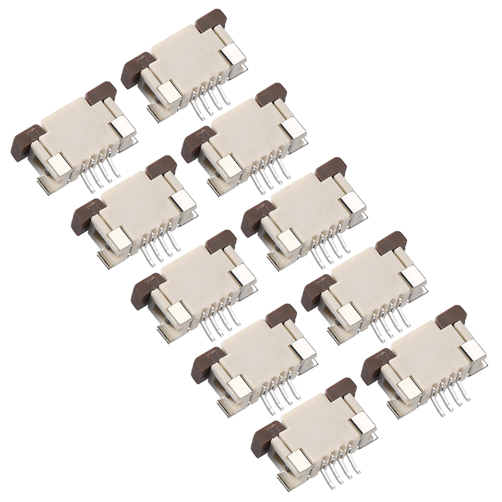 PiccoCasa FFC/FPC Connector 4Pin Pitch 1.0mm Bottom Contact Pick ...