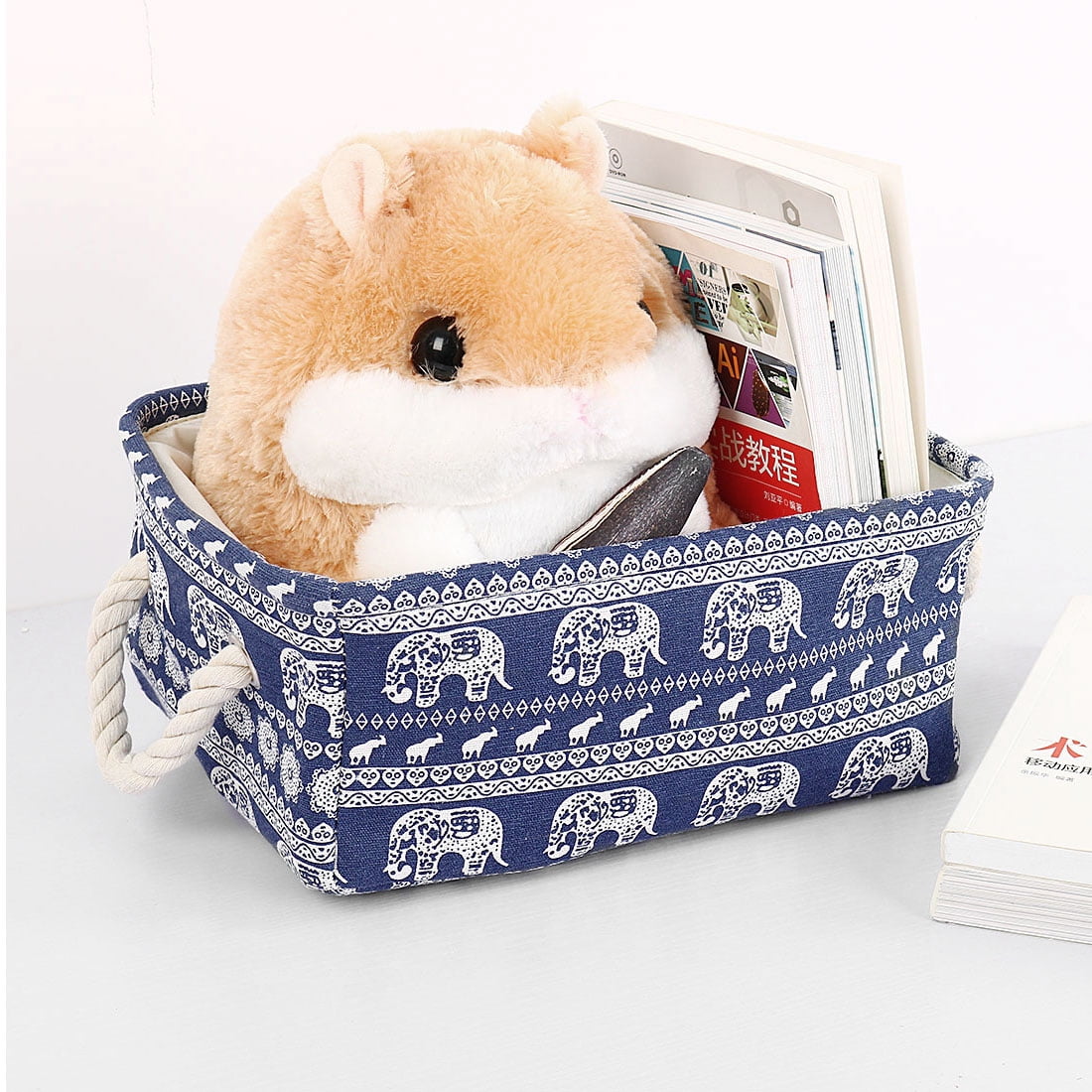 PiccoCasa Home Dual Handles Foldable Storage Bin Clothes Basket Box ...