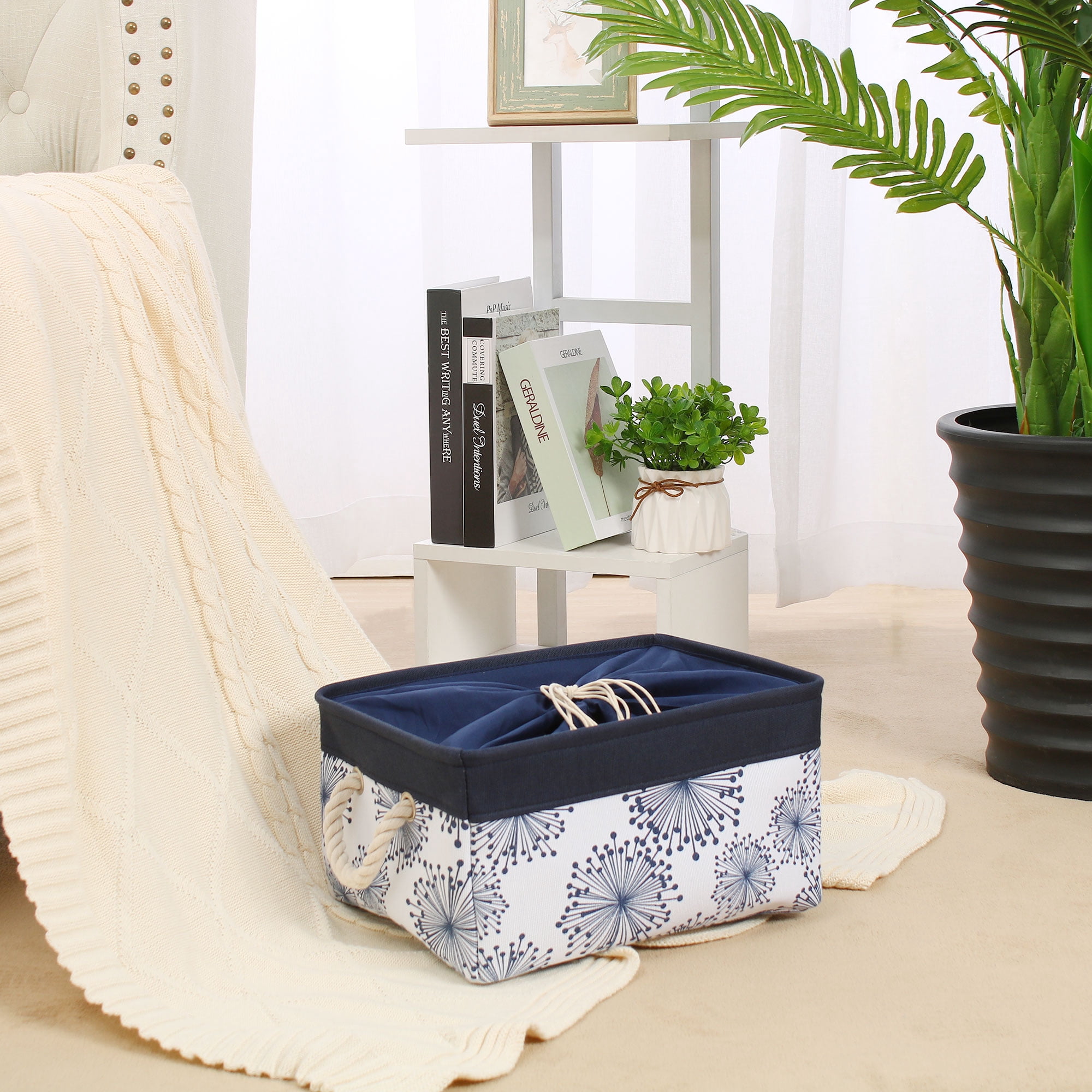 PiccoCasa Home Dual Handles Foldable Storage Bin Clothes Basket Box ...