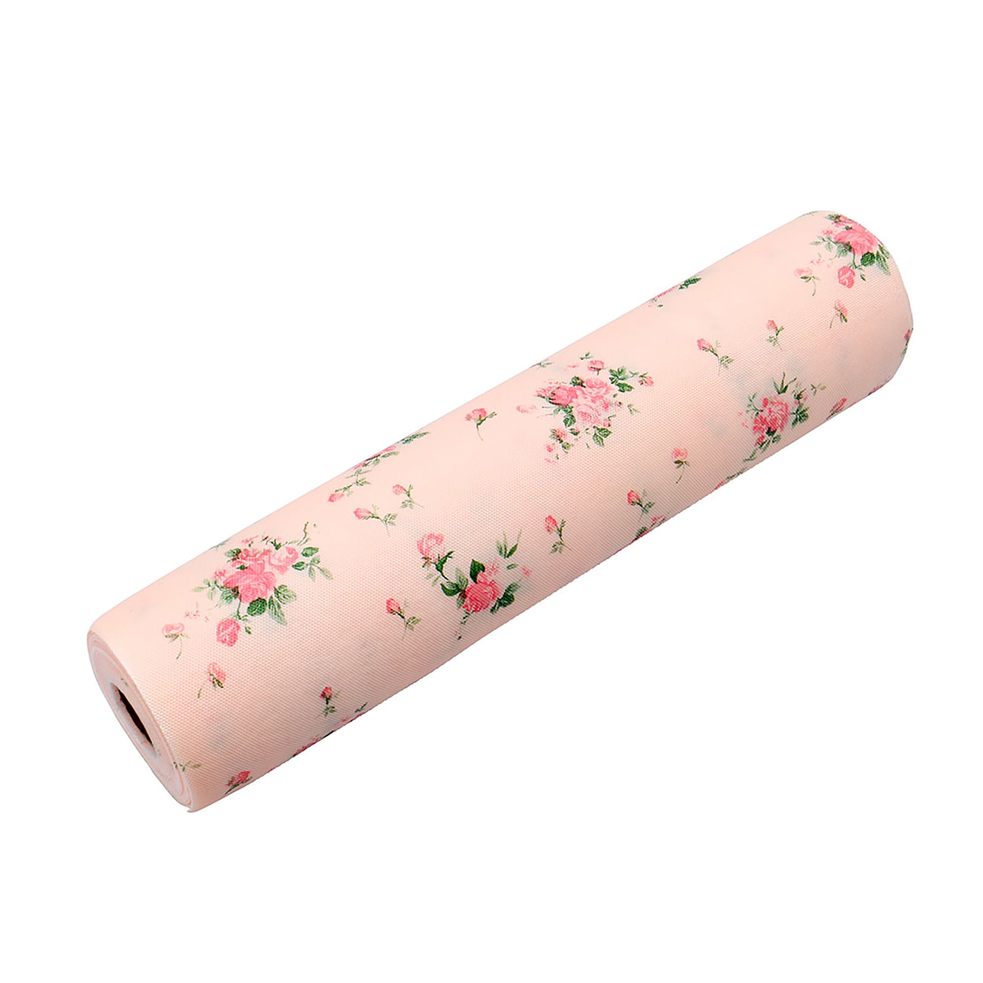 PiccoCasa Household Kitchen Flower Pattern Non-slip Cupboard Paper Mat ...