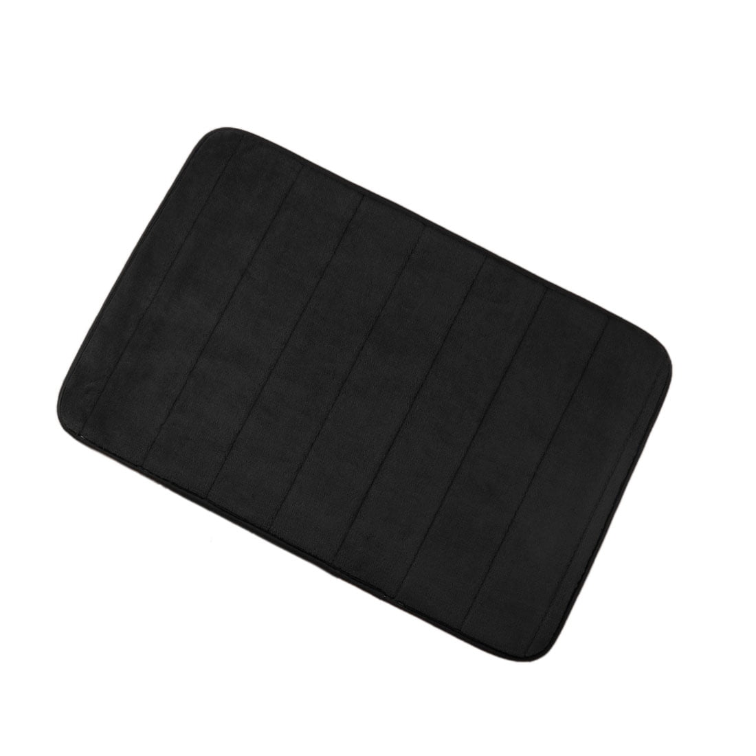 PiccoCasa Memory Foam Bath Mat Black Bathroom Mat, 16"x24" - Walmart.com