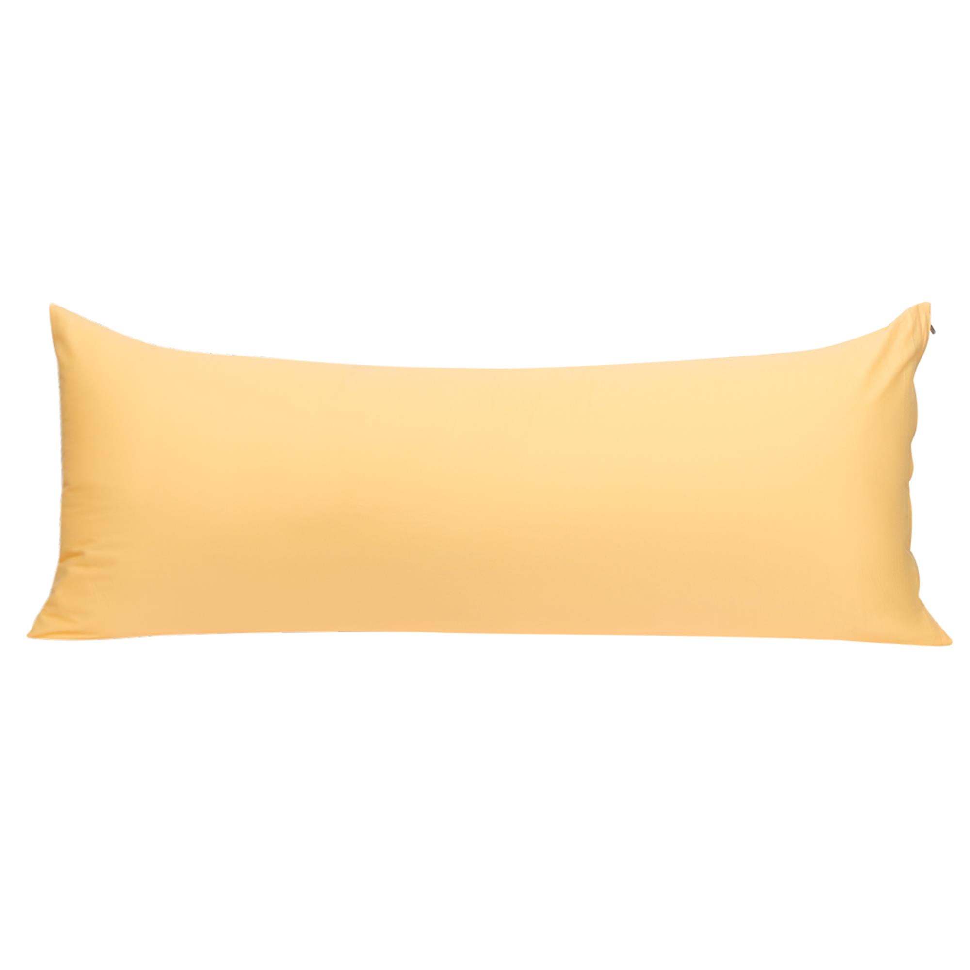 PiccoCasa Soft Cotton Body Pillow Cover, Zipper Closure, Apricot, 20 x ...