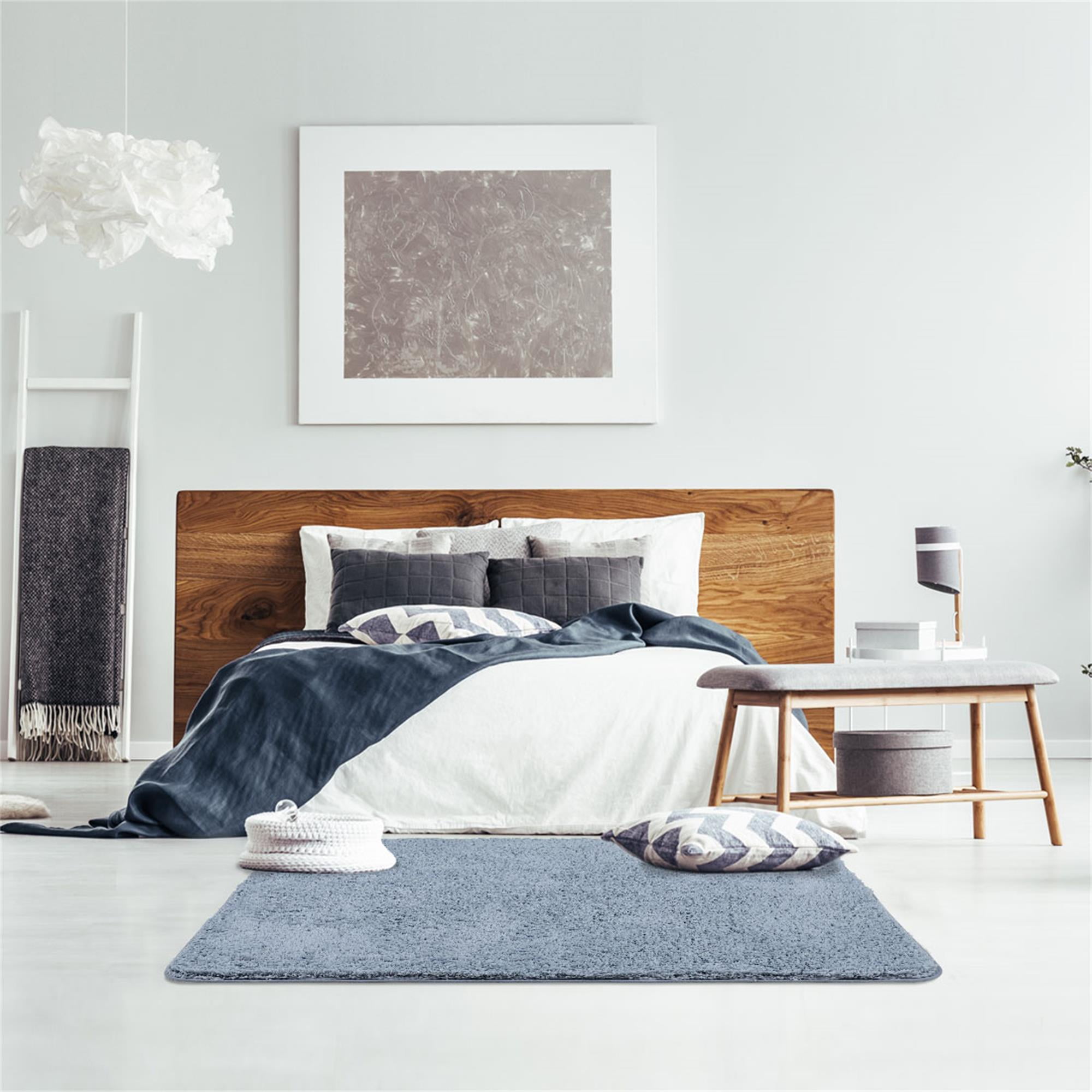 PiccoCasa Solid Shag Area Rug or Runner Soft and Plush Rug for Home ...