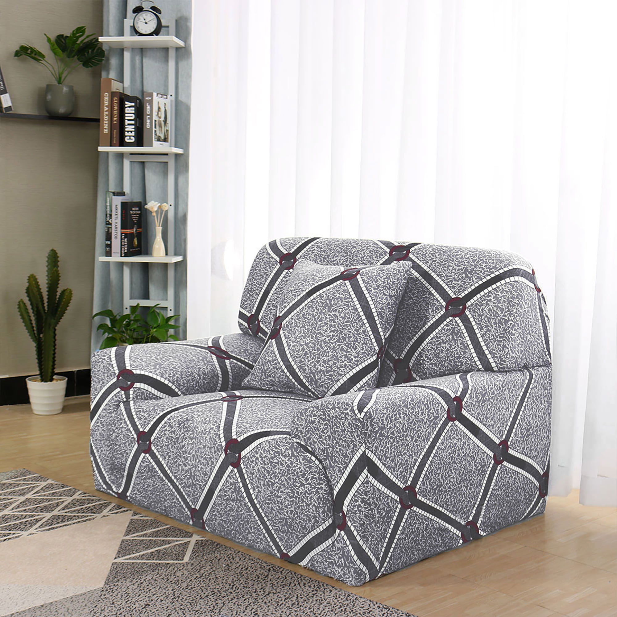 PiccoCasa Stretch Sofa Slipcover Floral Print Washable Couch Cover ...