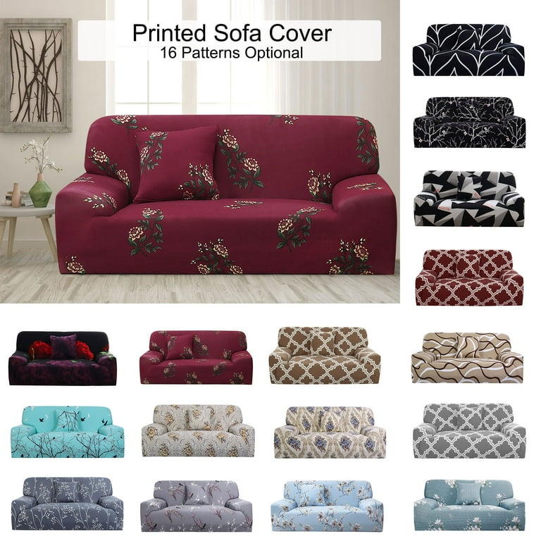 Red Flowered Couch Furniture