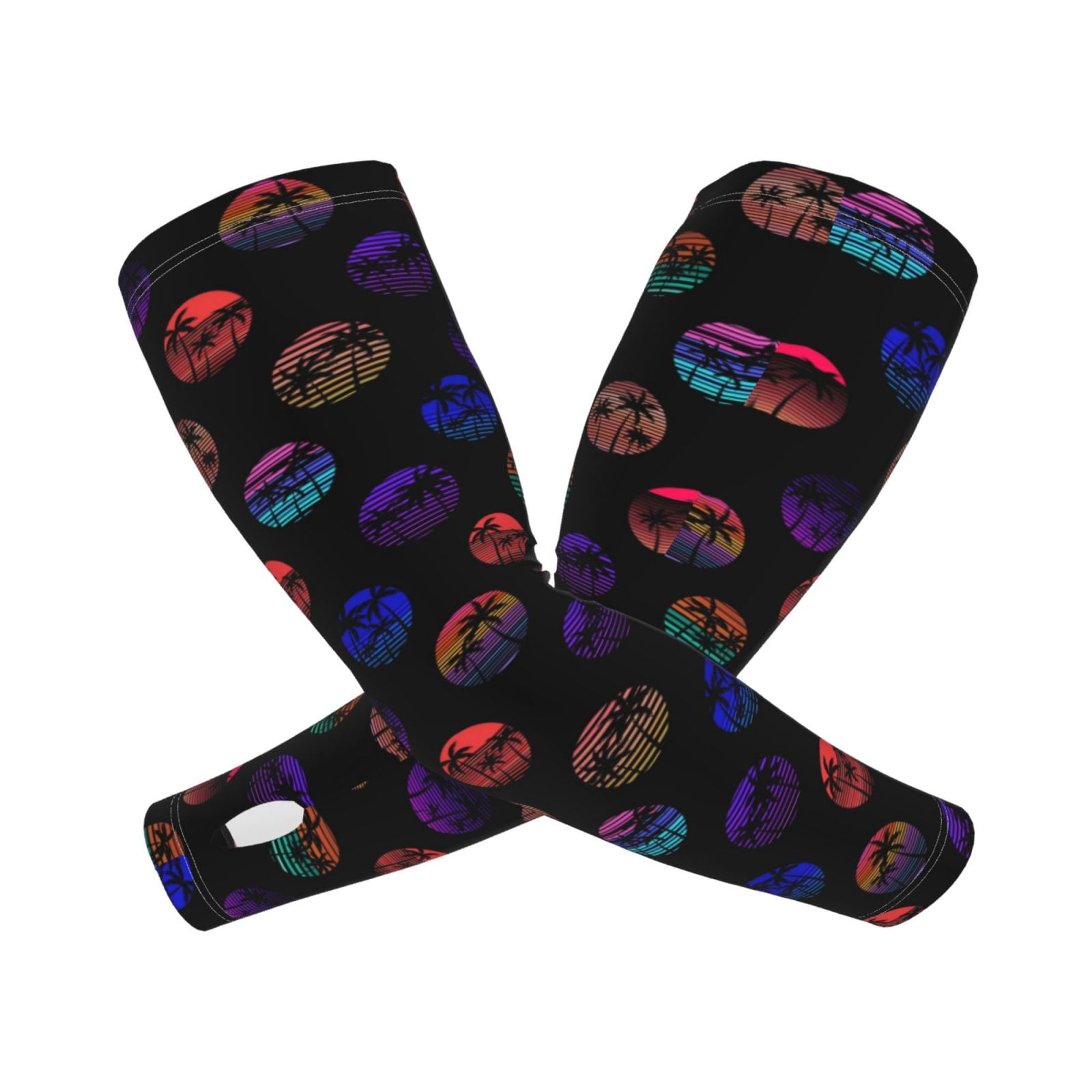 Picia 80s Style Palm Trees Arm Sleeves for Men and Women - Tattoo Cover ...