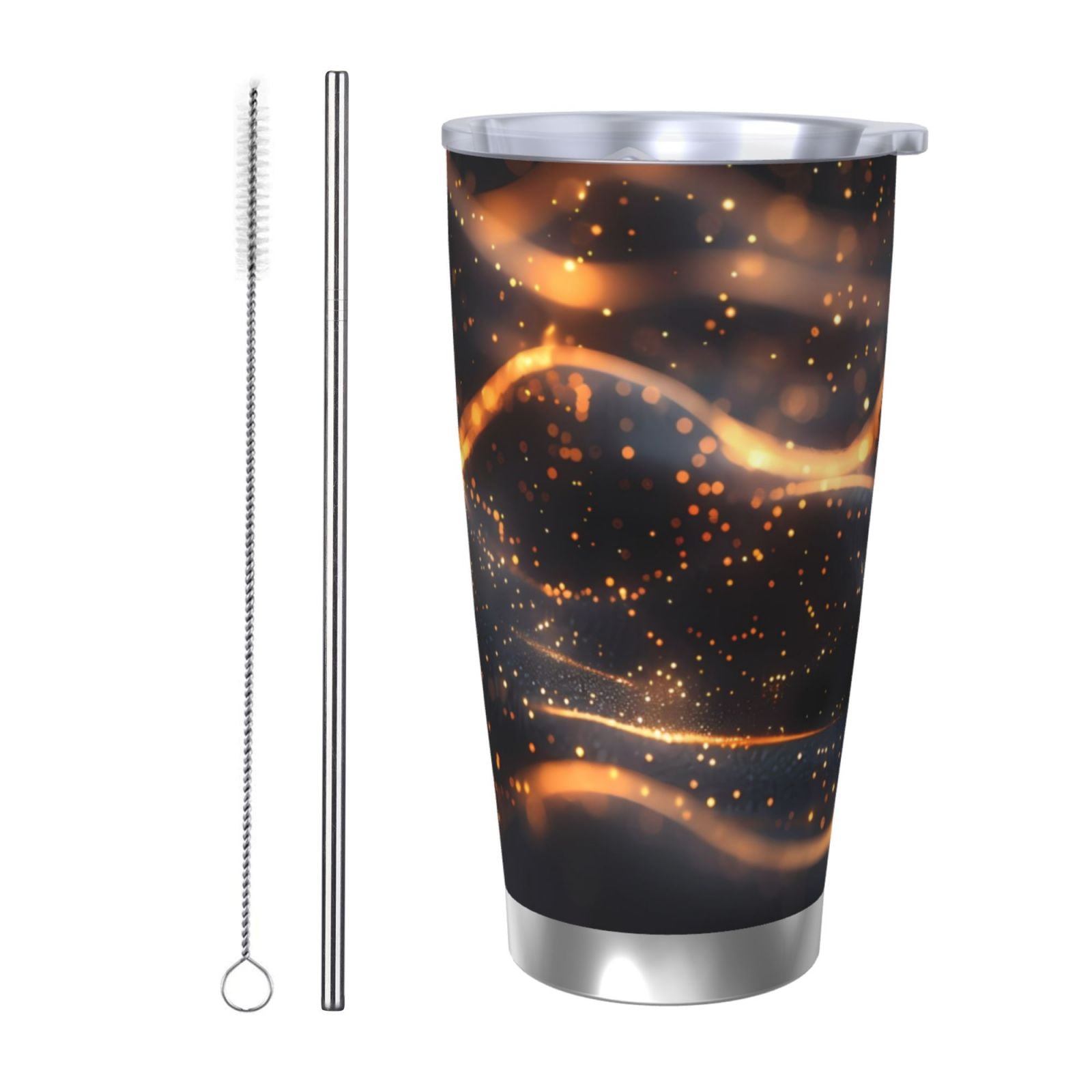 Picia Abstract Glowing Wave Pattern Pattern 20 oz Tumbler Stainless ...