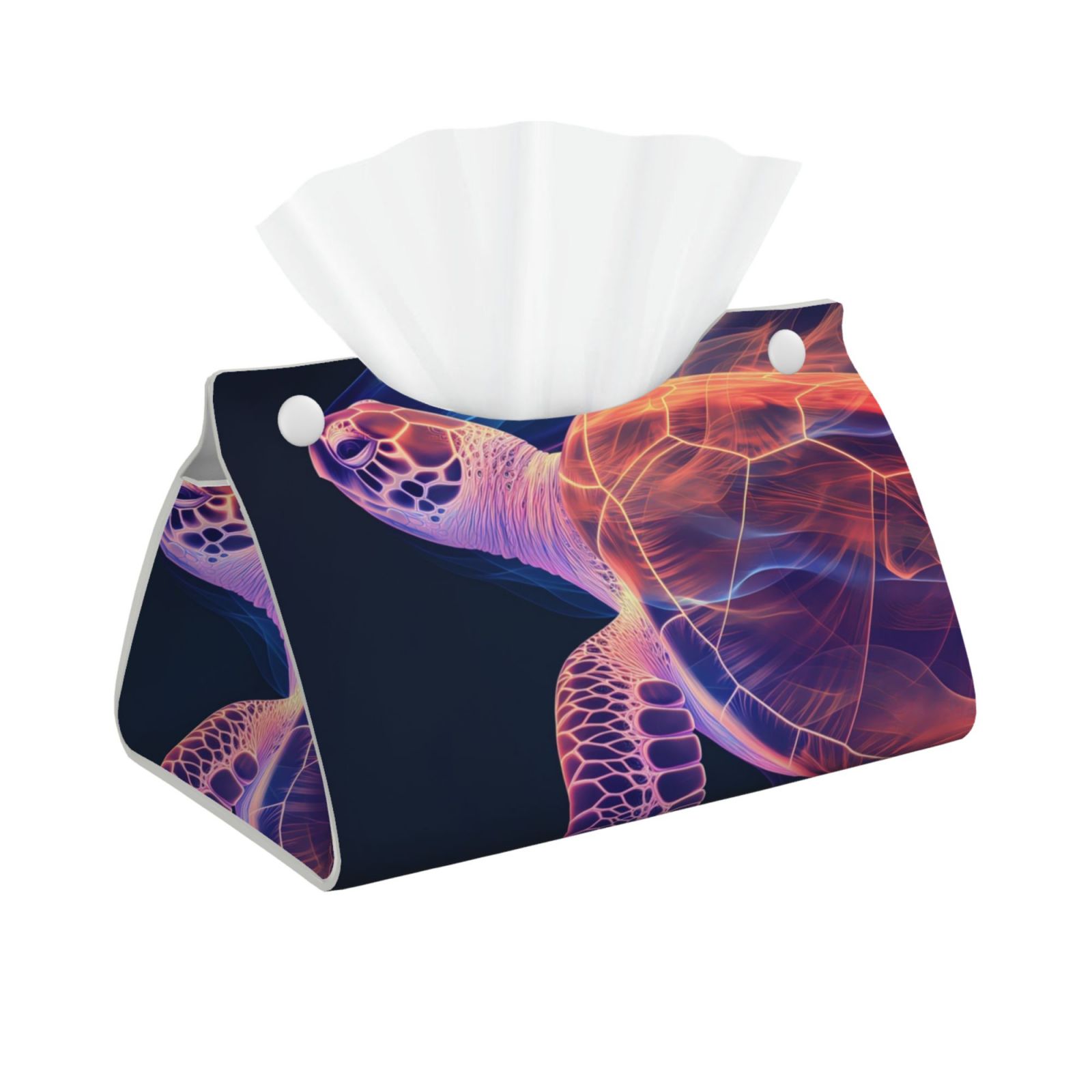 Picia Abstract Line Turtle Pattern Long Tissue Box Cover,PVC Leather ...
