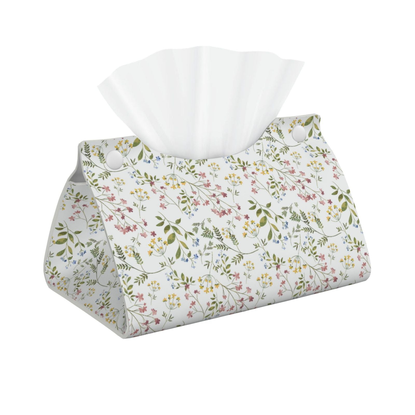 Picia Aerial Flora Pattern Long Tissue Box Cover,PVC Leather Triangle ...
