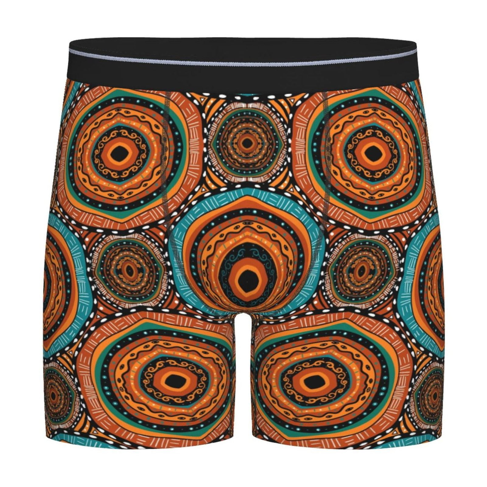 Picia African Tribal Style Pattern Men's Athletic Long Leg Briefs ...