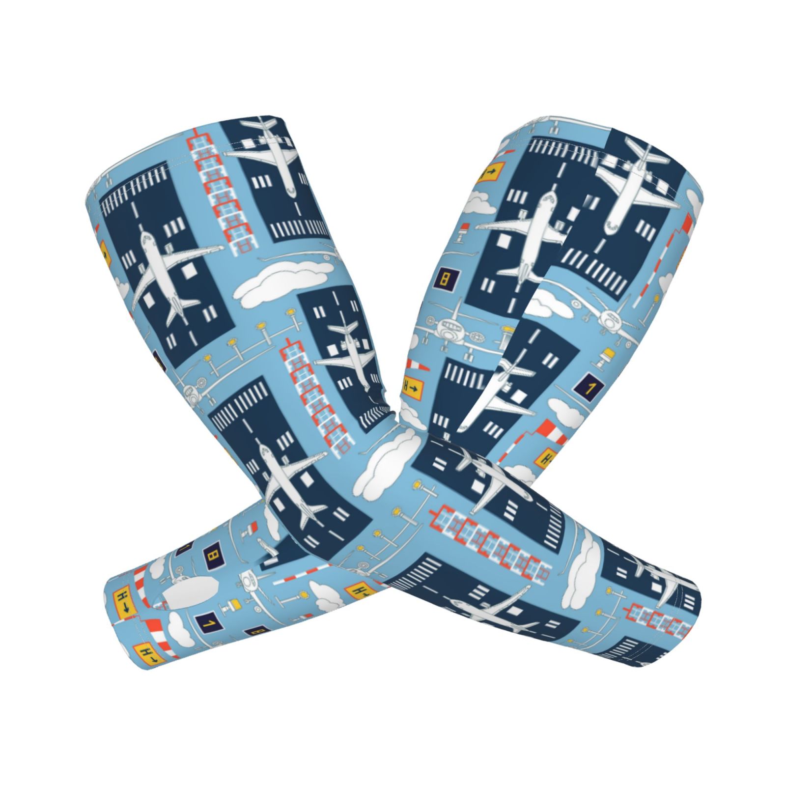 Picia Airplanes and Aviation Signs Arm Sleeves for Men and Women ...