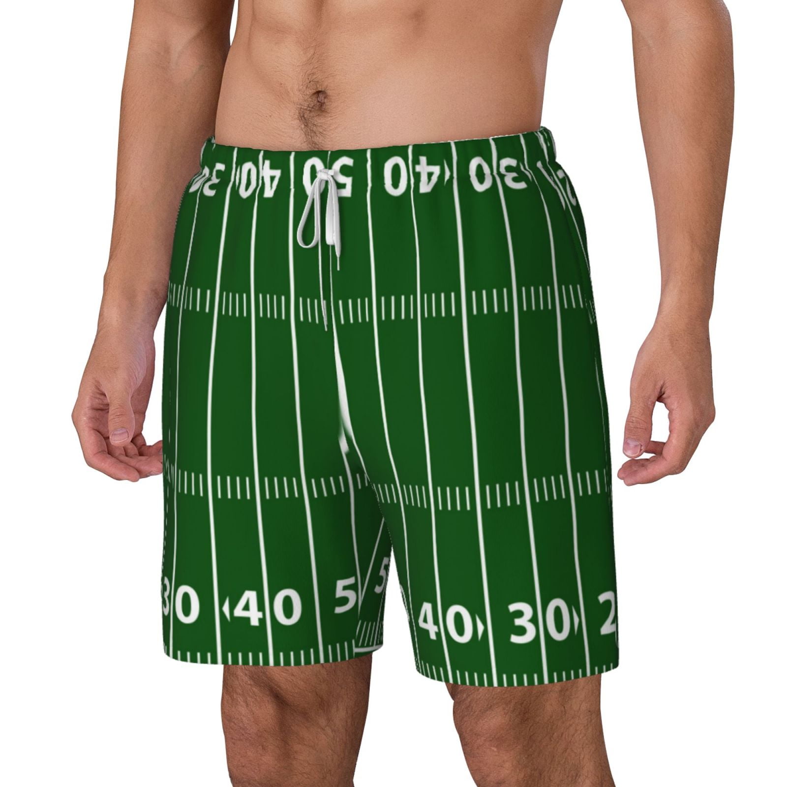 Picia American Football Field1 pattern Mens Swim Trunks with ...