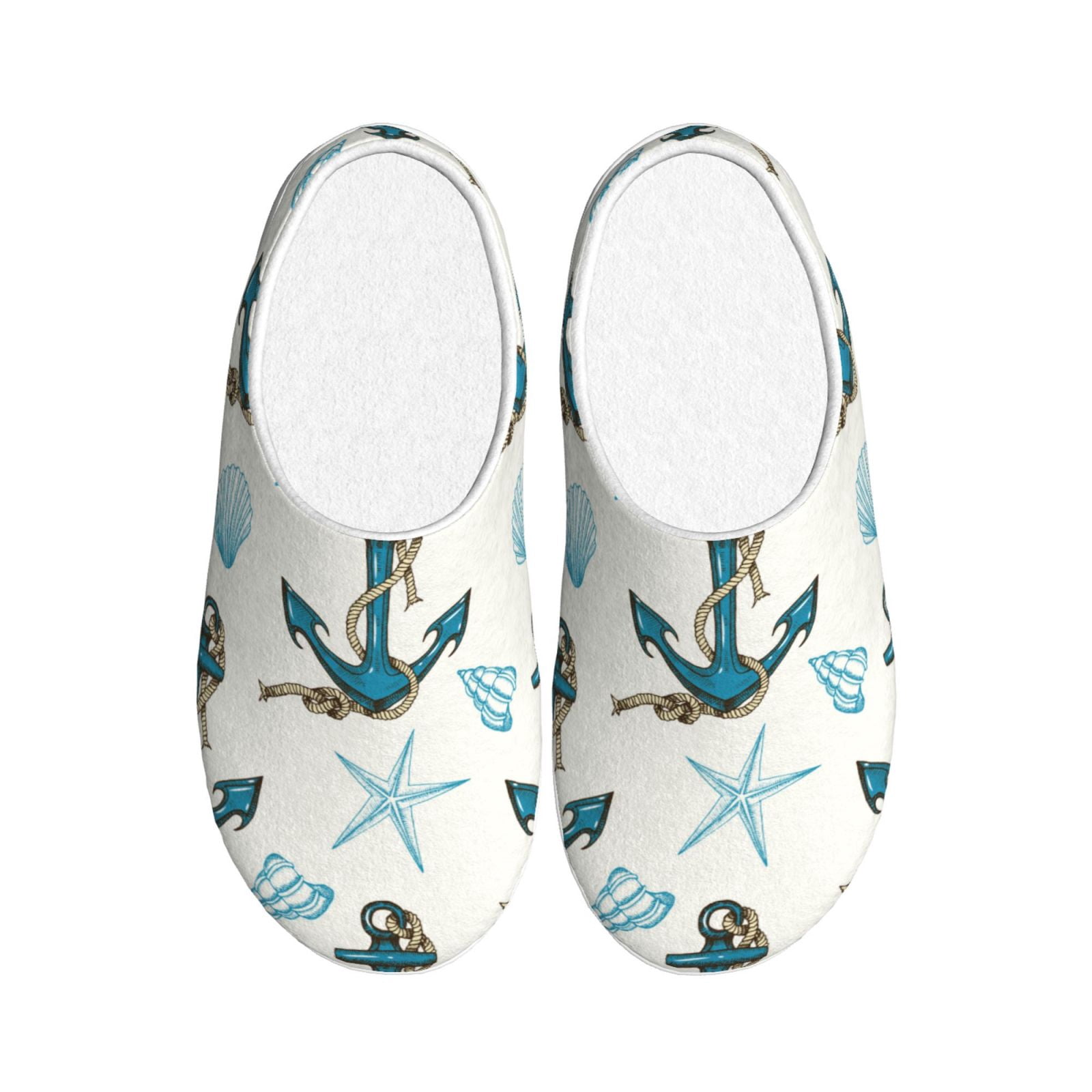 Picia Anchors And Shells for Women's Lamb-hug Comfy Fleece House ...