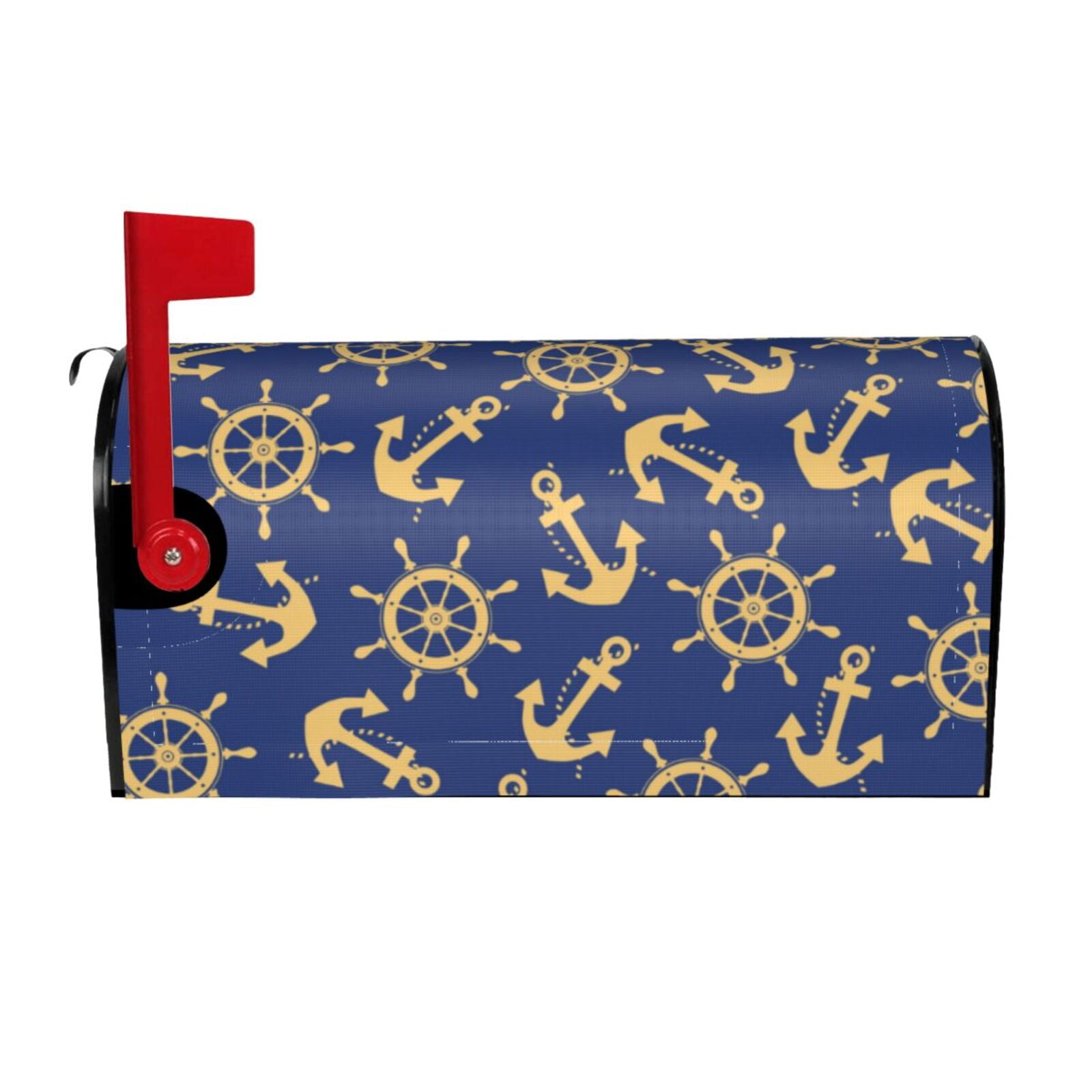Picia Anchors and Nautical Magnetic Mailbox Cover Standard Size-25.5x21 ...