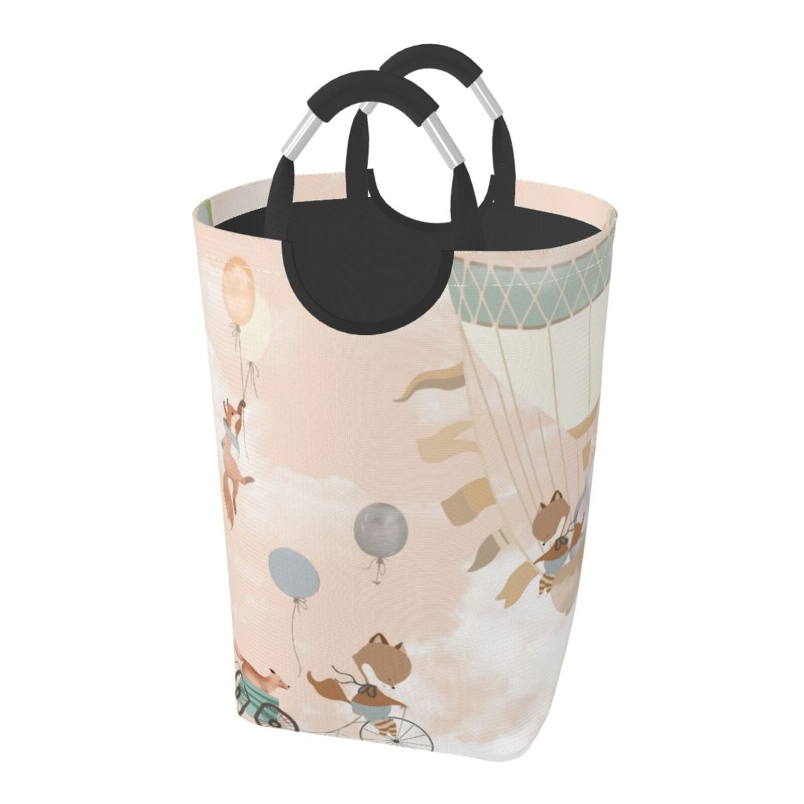 Picia Animals Riding Across The Sky1 Laundry Basket With Handles Laundry Hamper Toys Storage ...