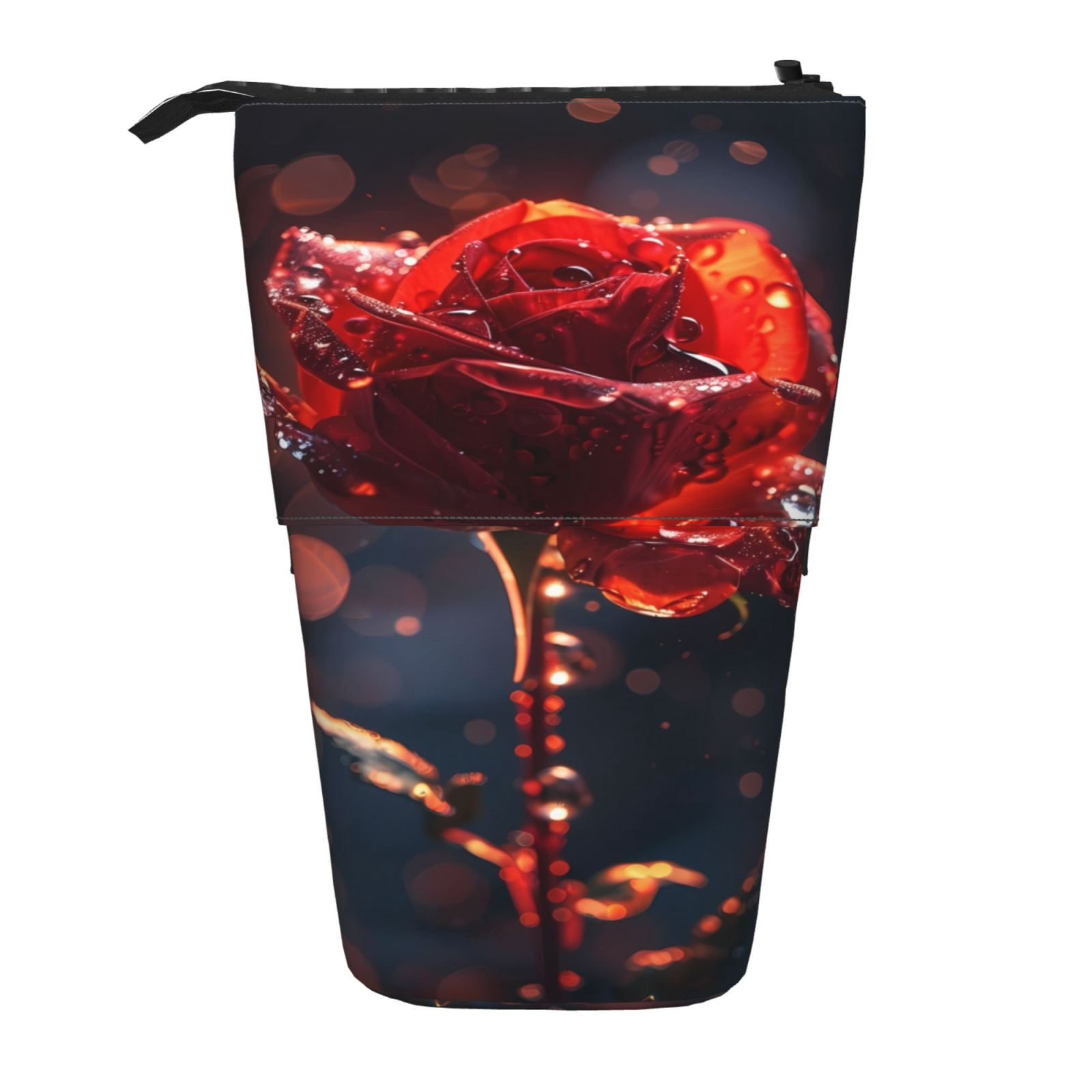 Picia Artistic Dewdrop Rose Print Telescopic Pencil Case, Telescopic ...