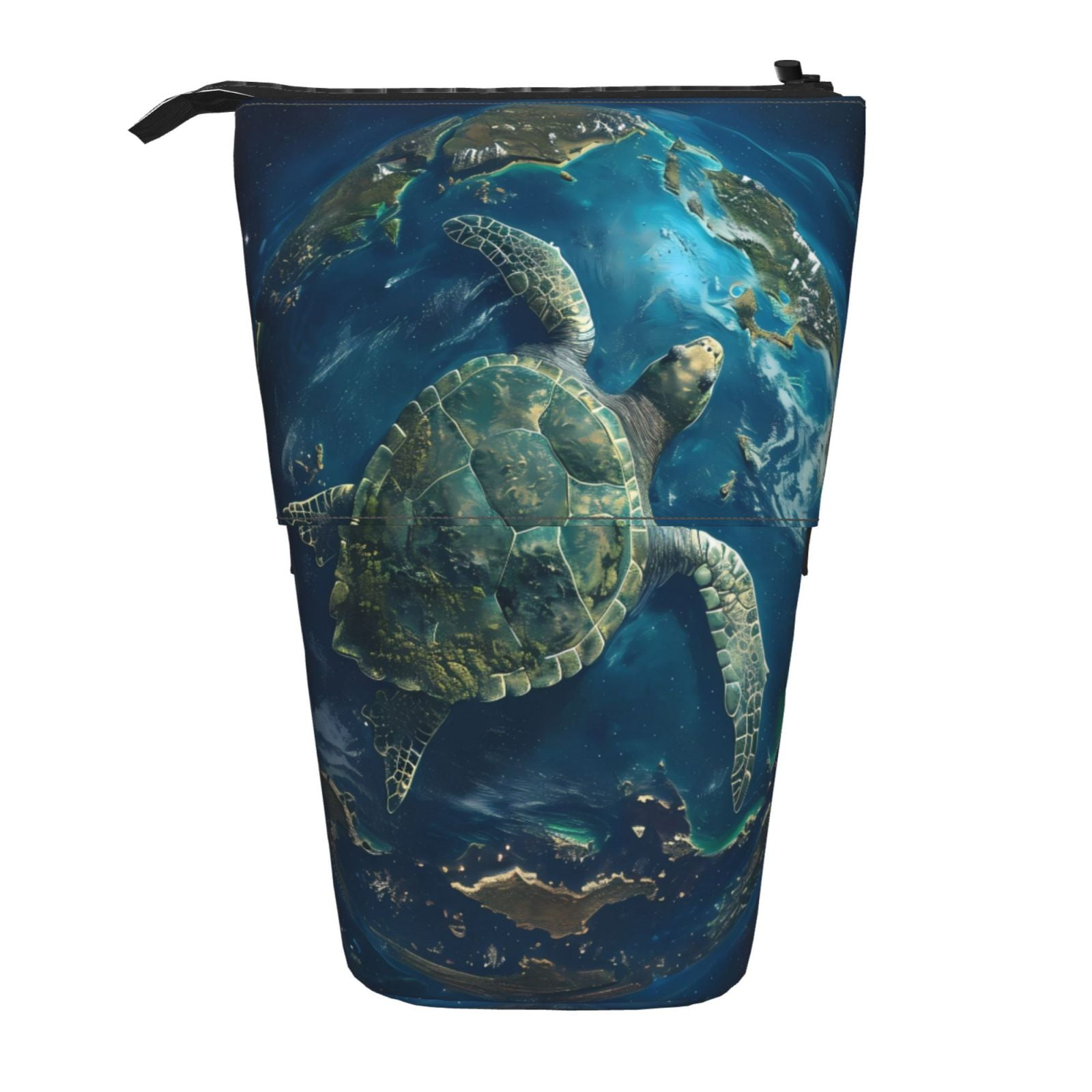 Picia Artistic Turtle Earth Print Telescopic Pencil Case, Telescopic ...