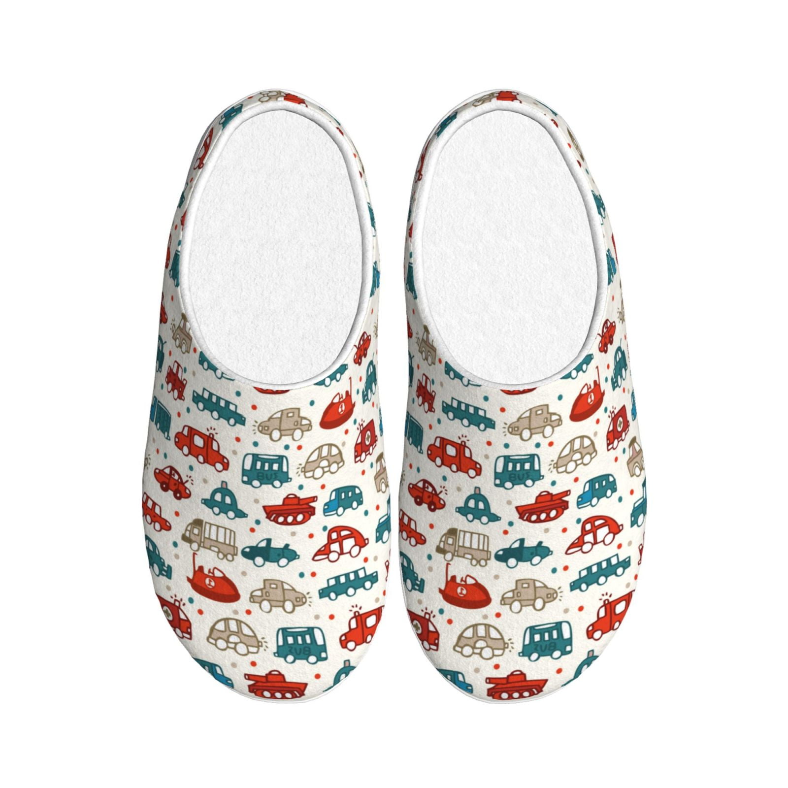 Picia Artoon Car for Women's Lamb-hug Comfy Fleece House Slippers ...